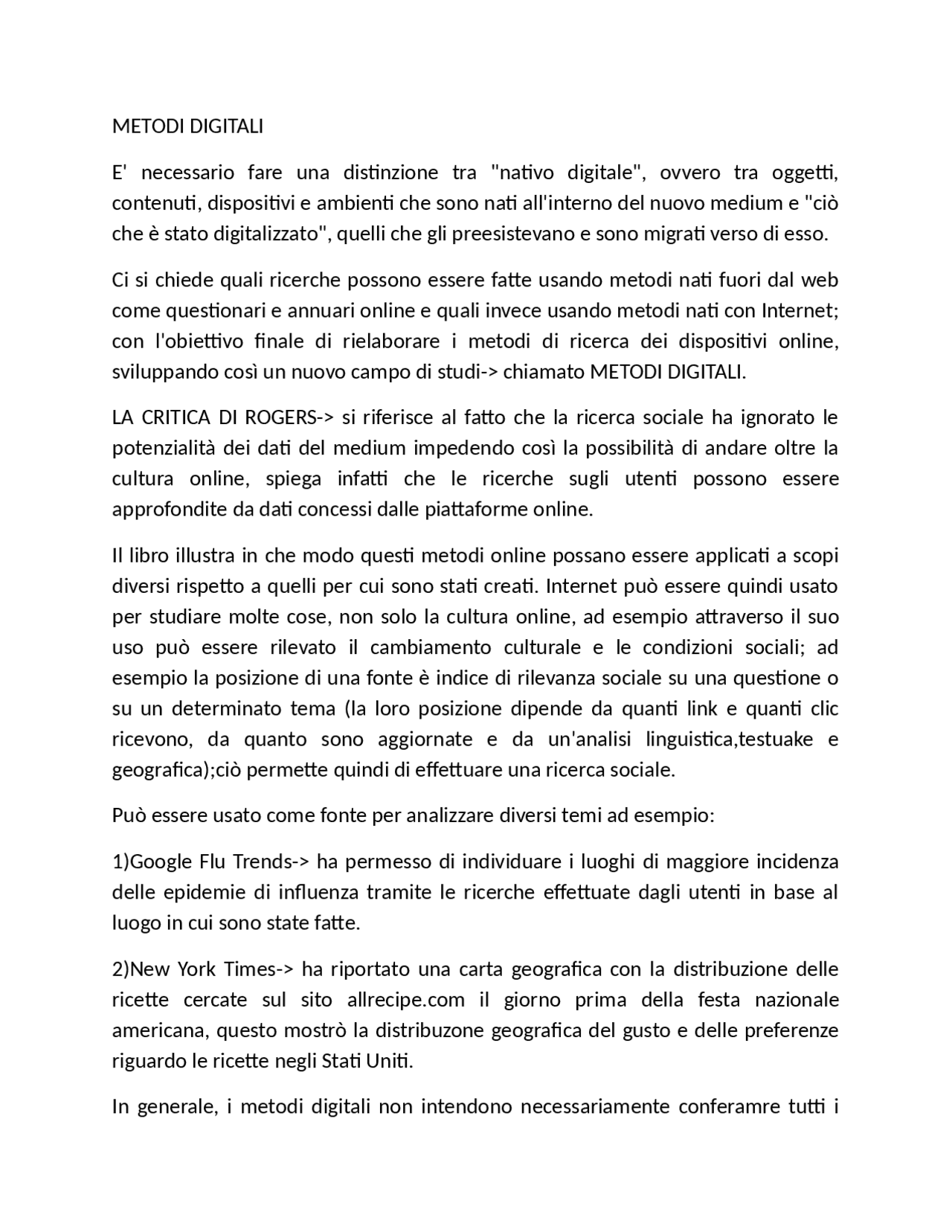 Metodi Digitali Richard Rogers Docsity