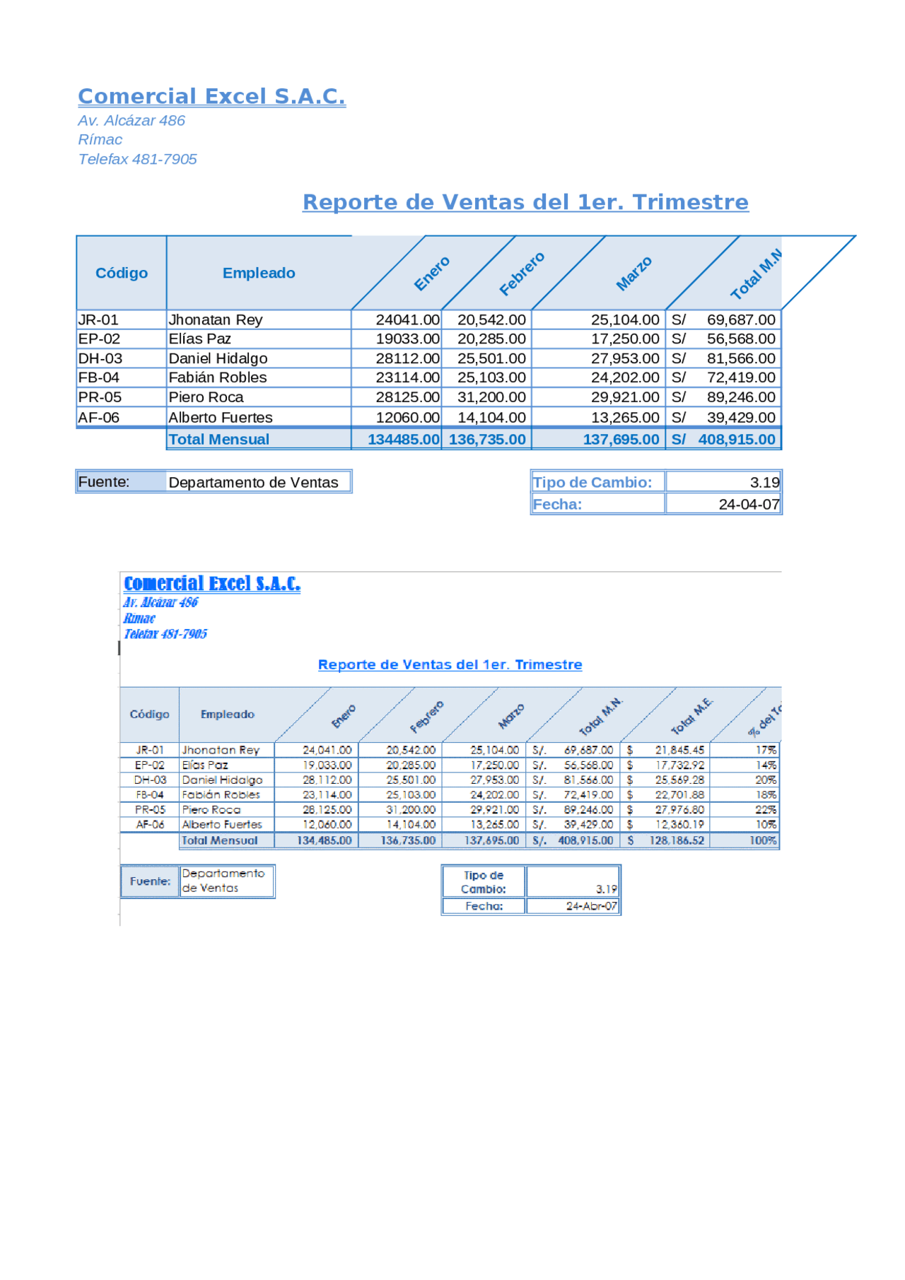 Excel Pa Practicar Con Doc Docsity