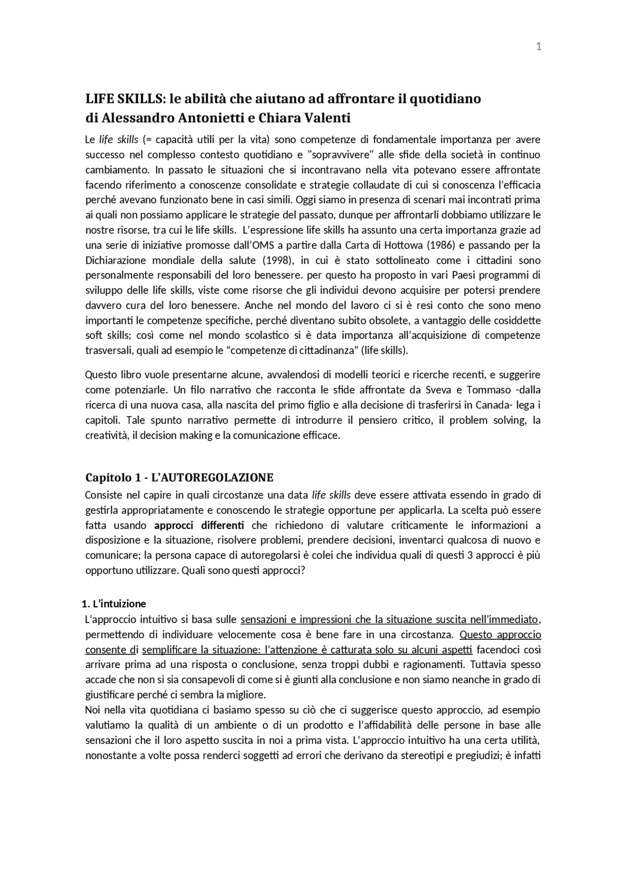 Riassunto Libro Like Skills Docsity