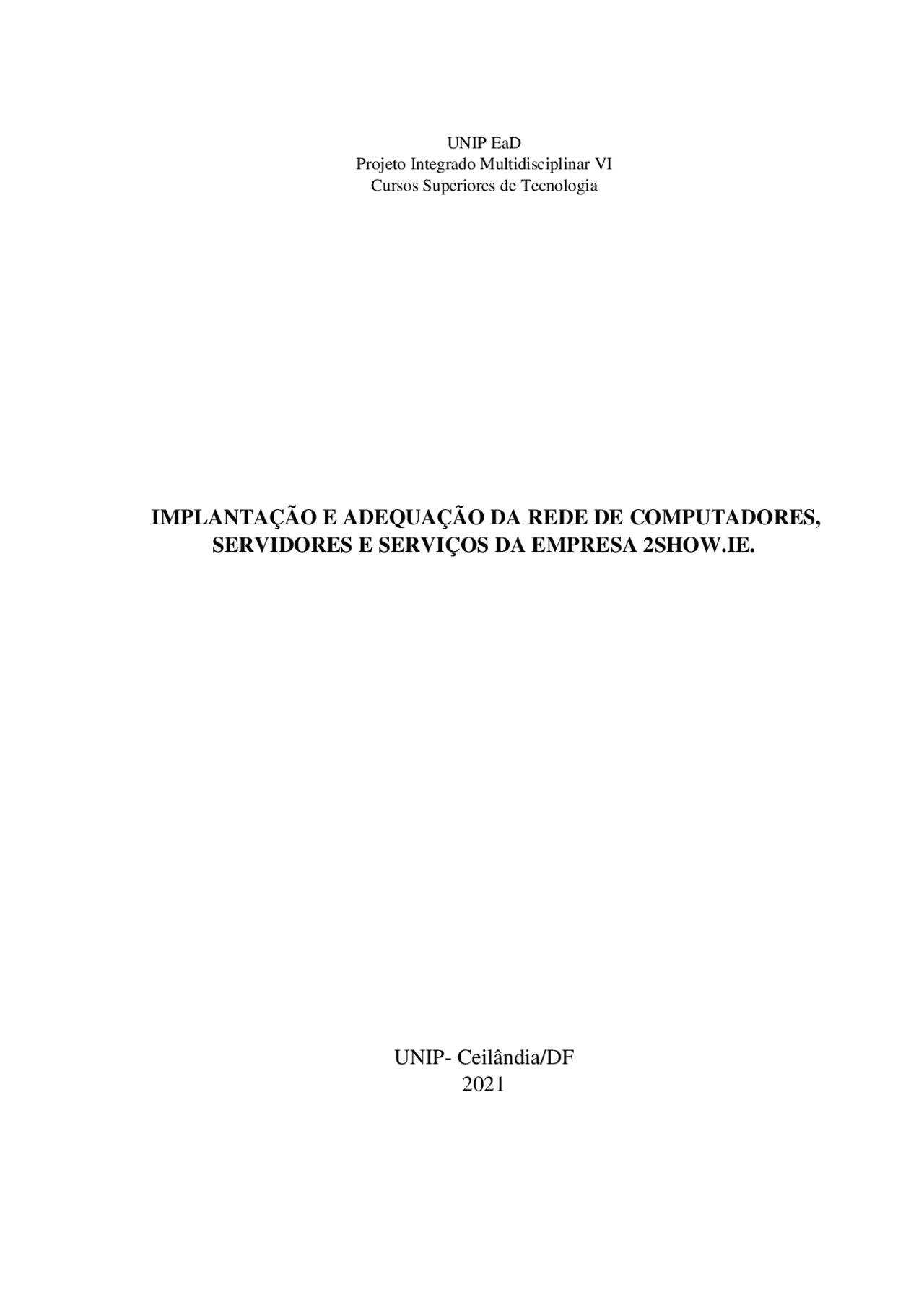 Projeto Integrado Multidisciplinar Docsity