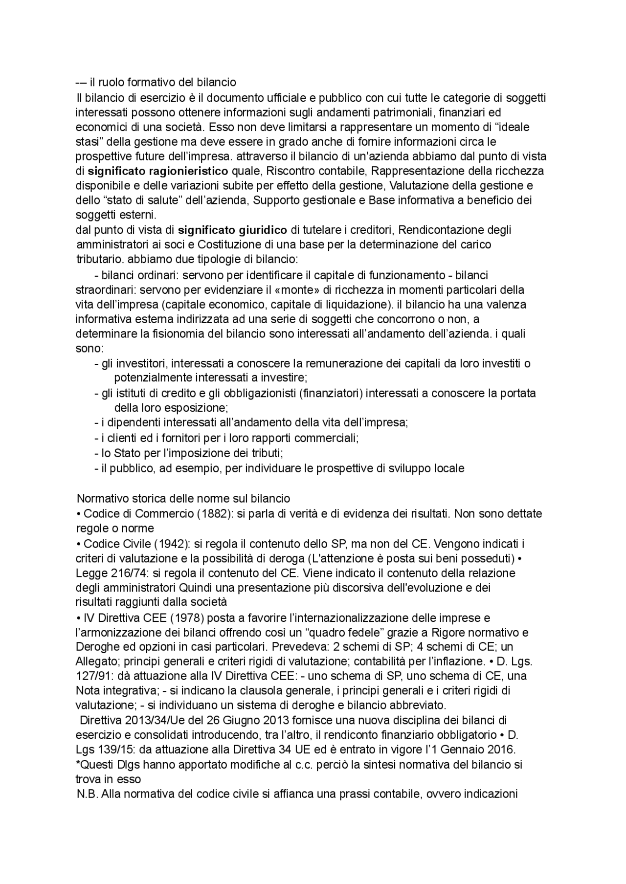 Ragioneria Generale Ed Applicata Appunti Di Ragioneria Docsity