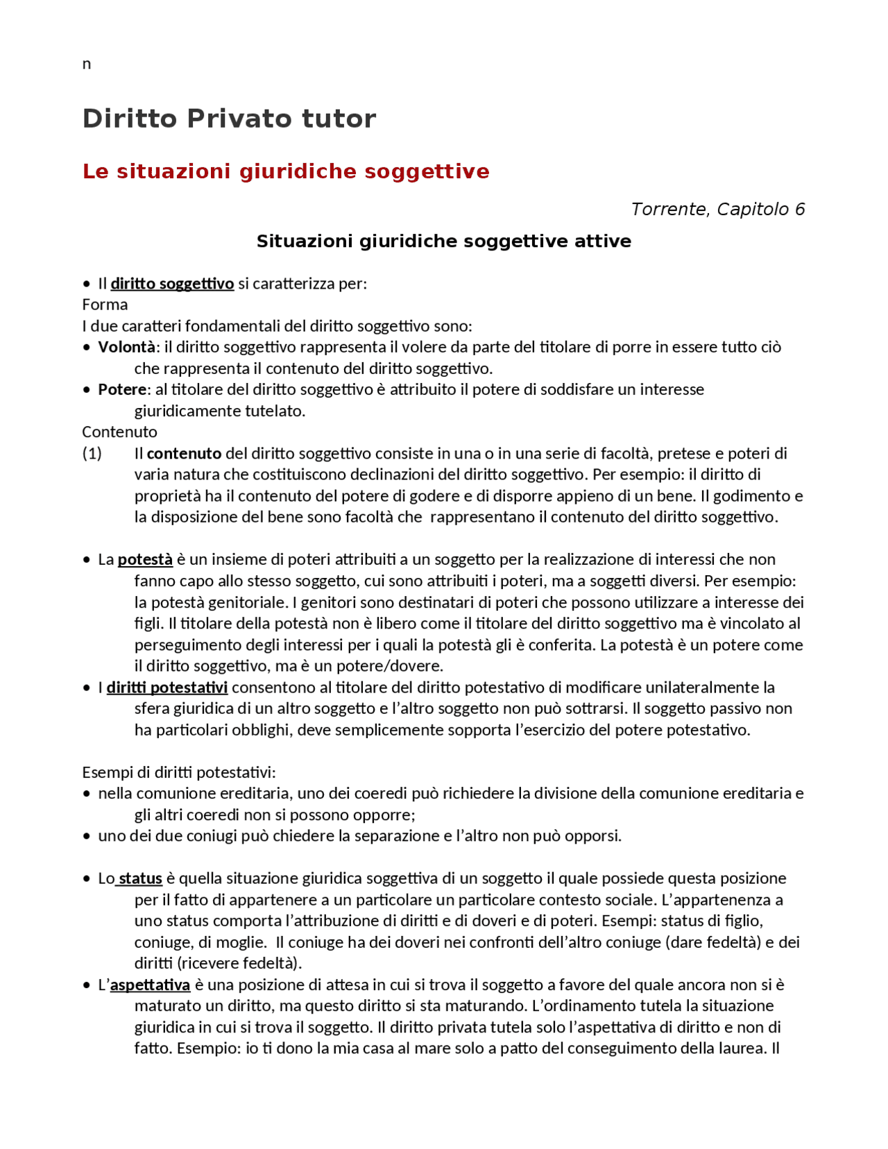 Appunti Diritto Privato Docsity
