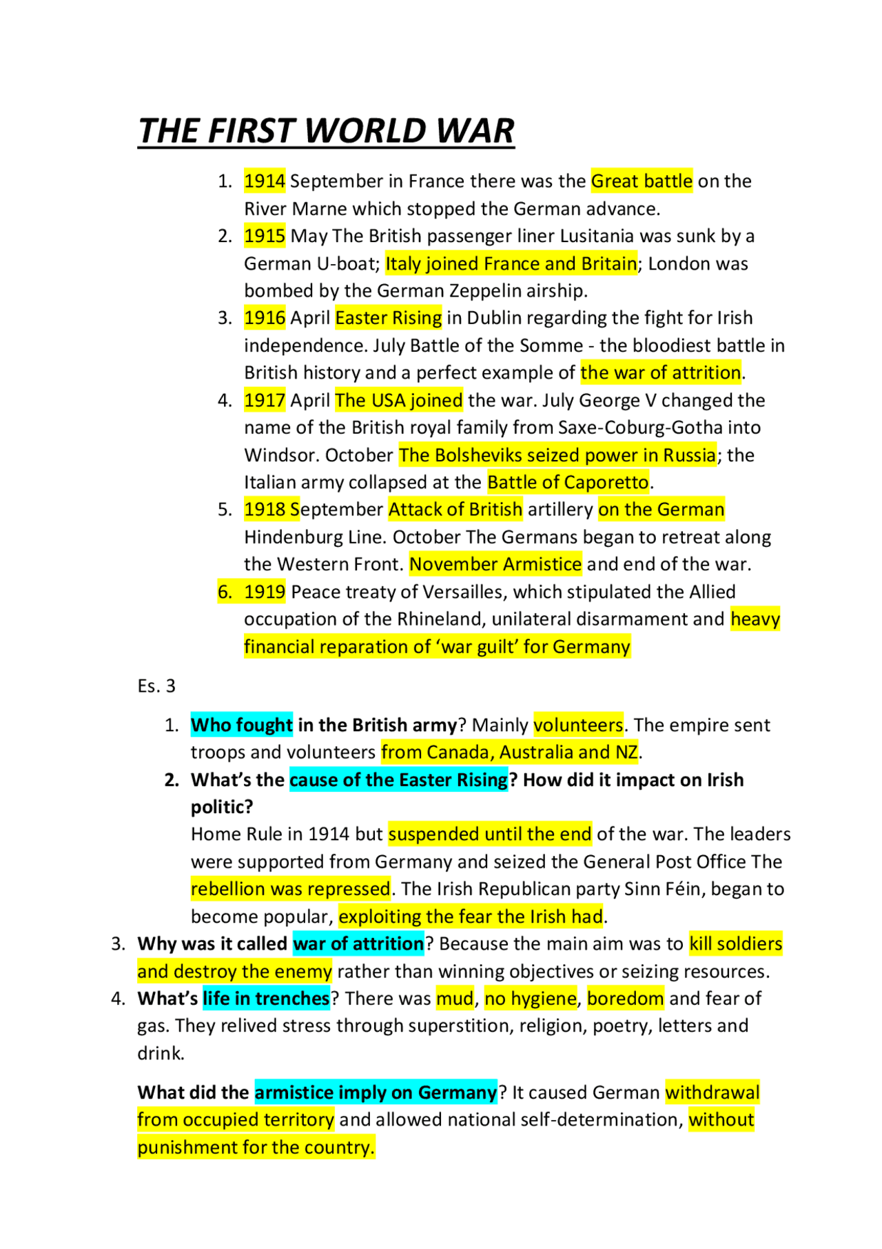 Inter war years, The 2nd World War. | Sintesi del corso di Inglese ...