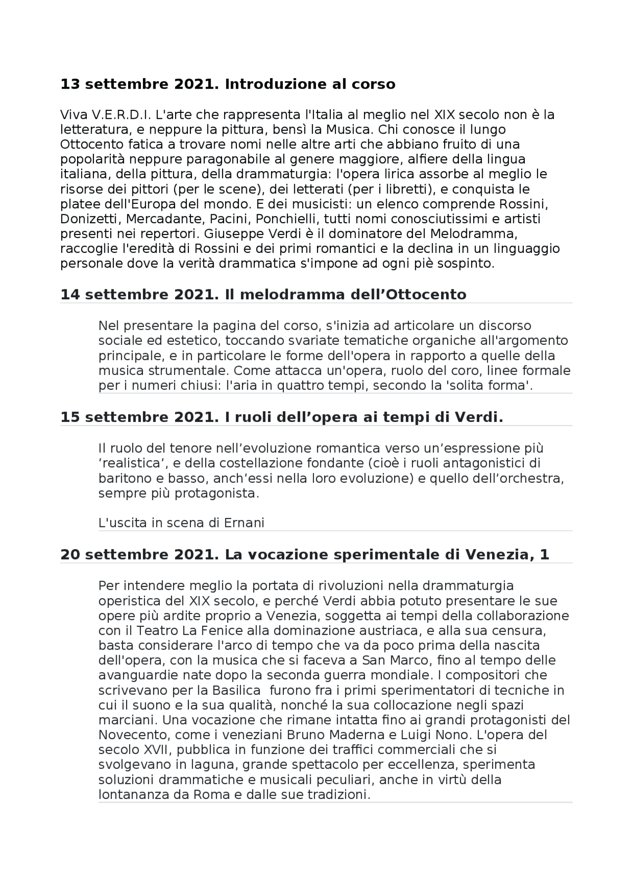 PROGRAMMA ESAME STORIA DELLA MUSICA | Slide di Storia Della Musica Moderna E Contemporanea | Docsity