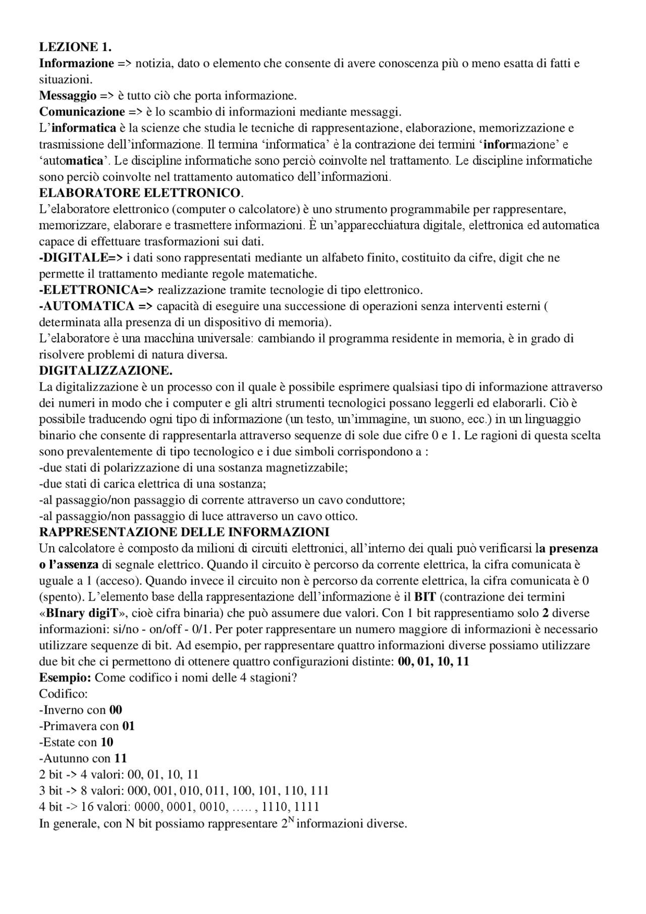 È Un Riassunto Breve Ma Intenso Da Usare Docsity