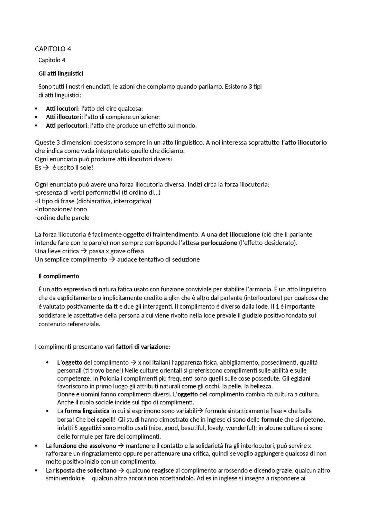 Riassuno Cap 4 Usare Unaltra Lingua Docsity