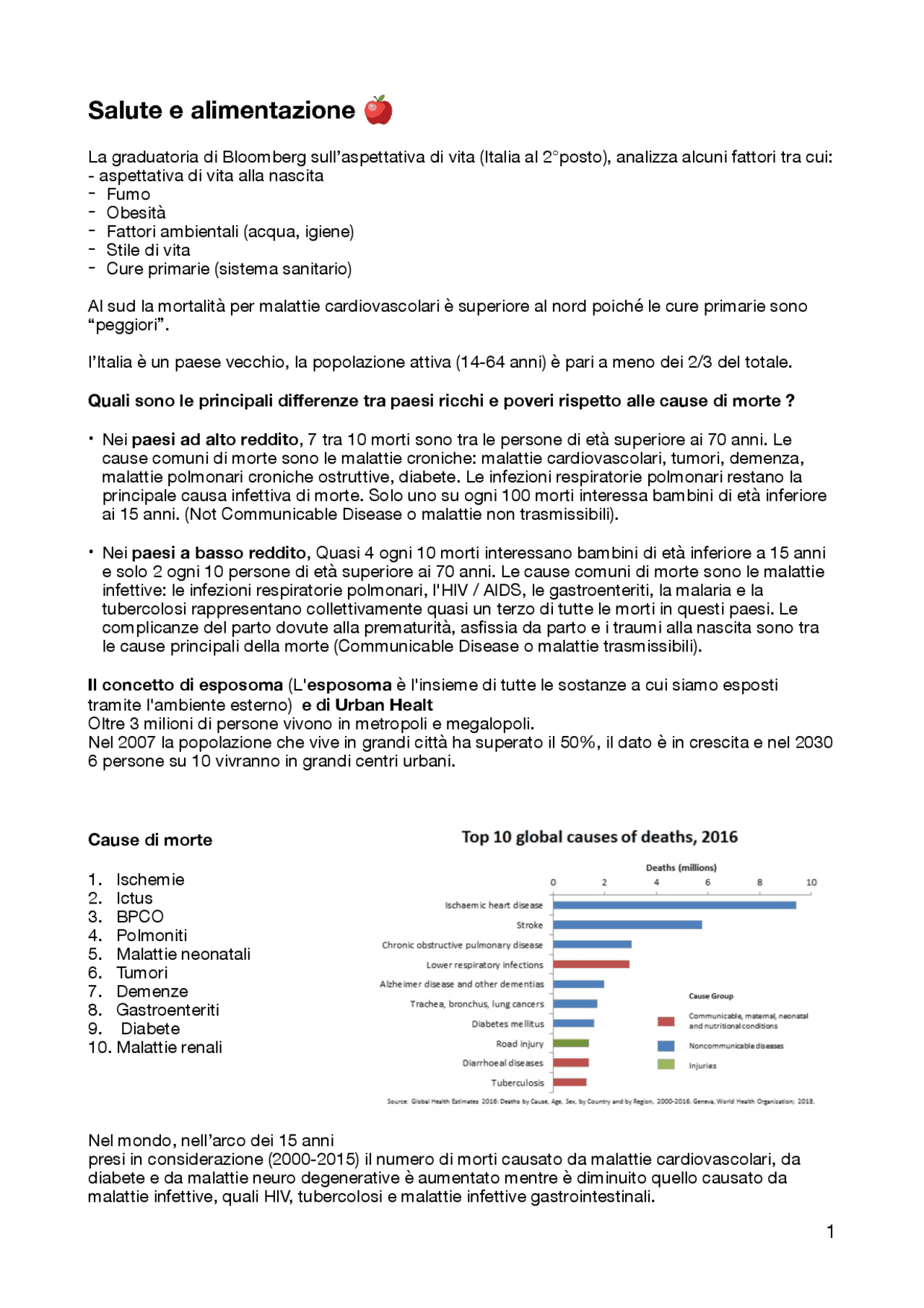 Salute E Alimentazione Docsity