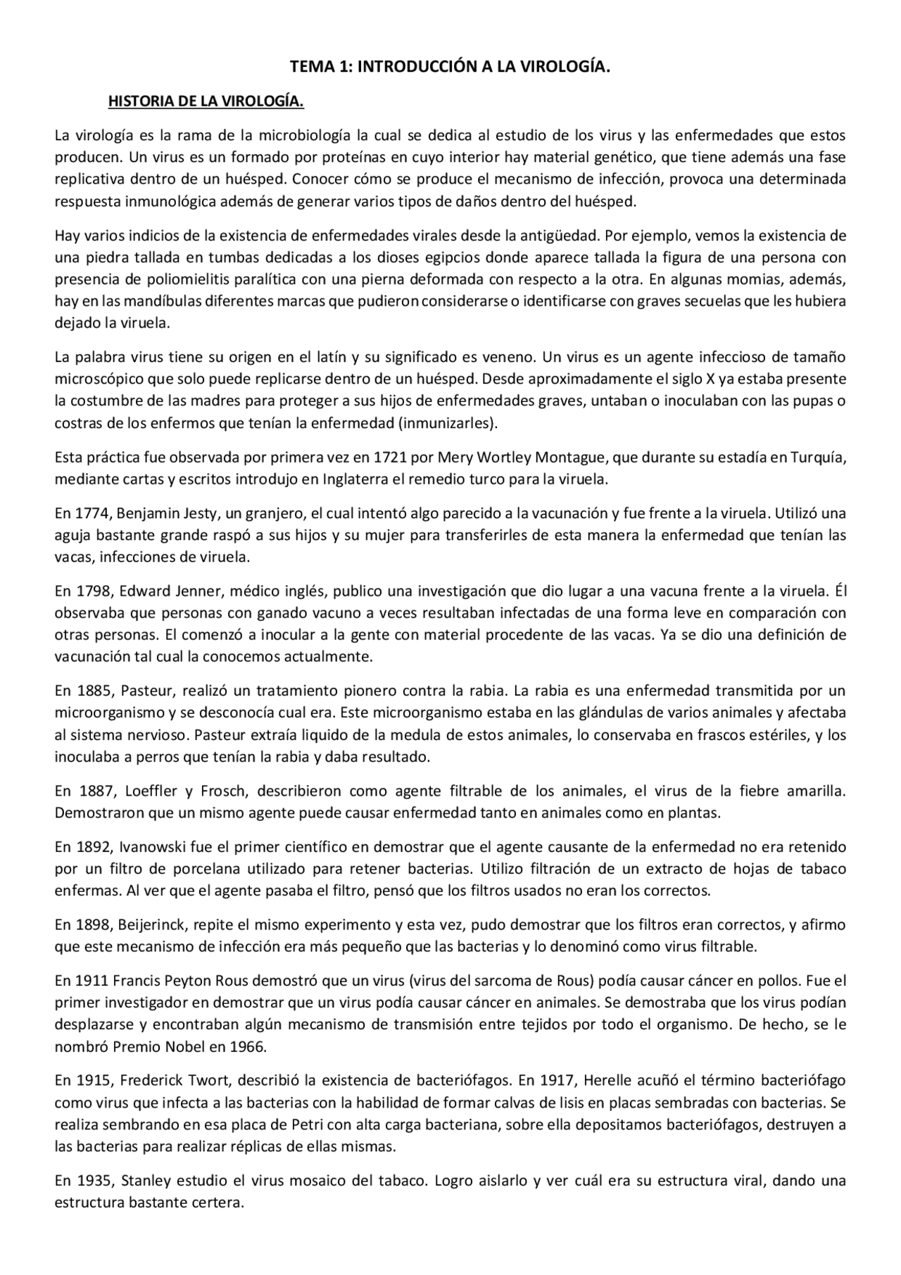 Introducción A La Virología Docsity