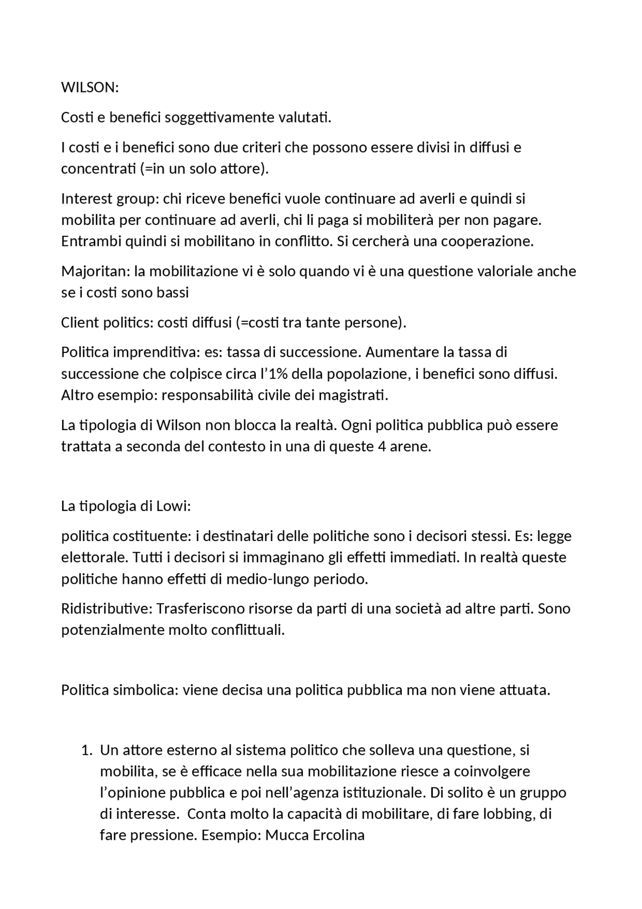 Riassunto Del Sistema Politico Italiano Docsity
