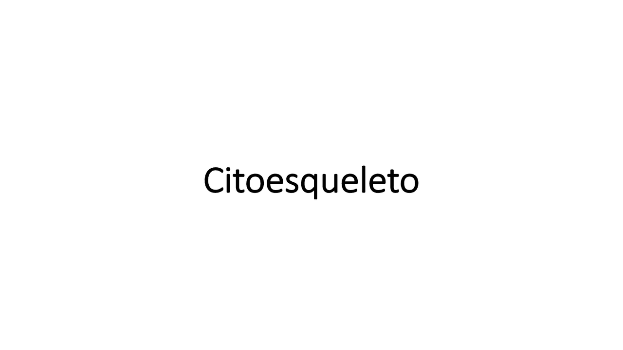 Partes Del Citoesqueleto Apuntes De Biología Celular Docsity