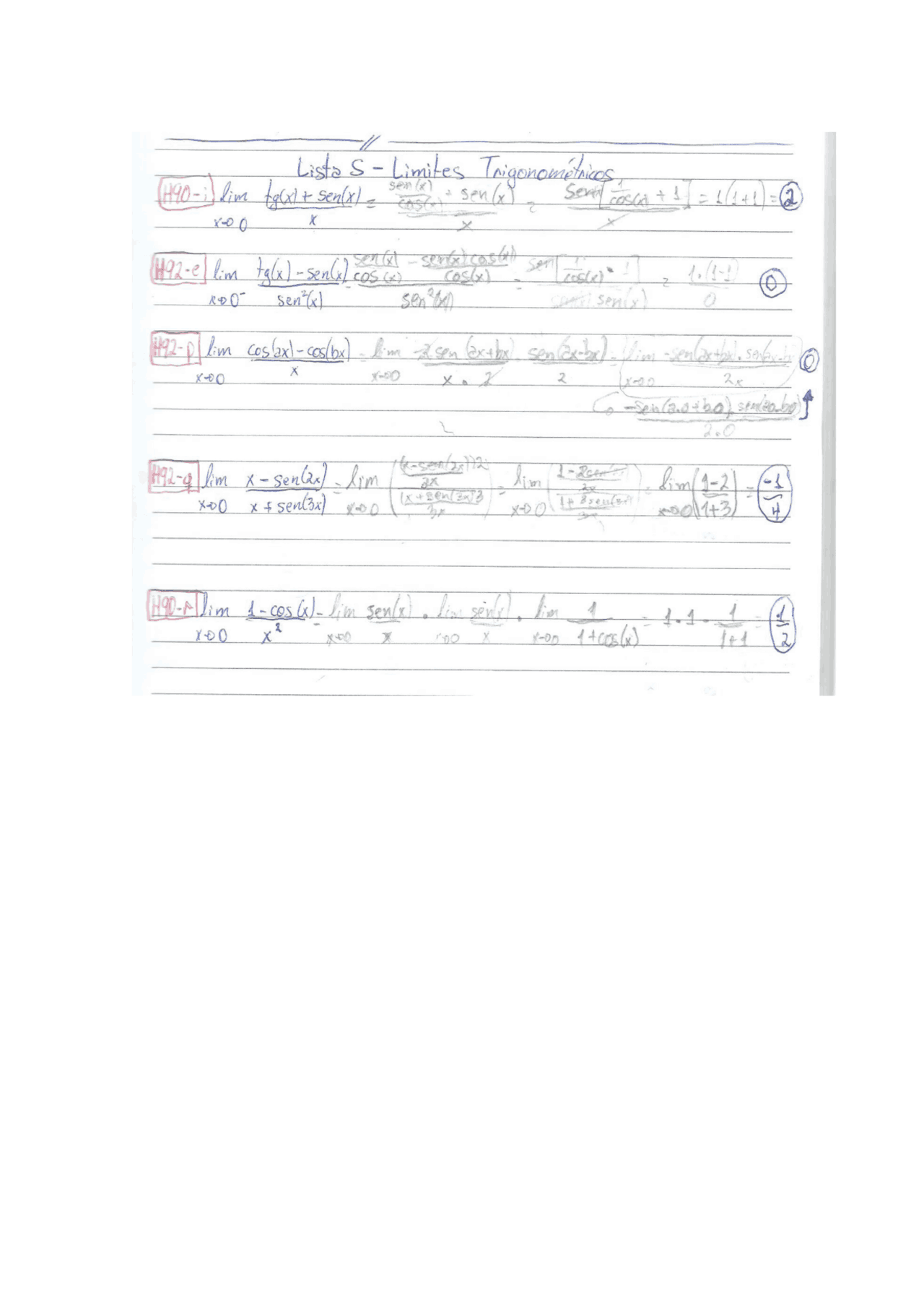 Resolução De Exercícios Docsity