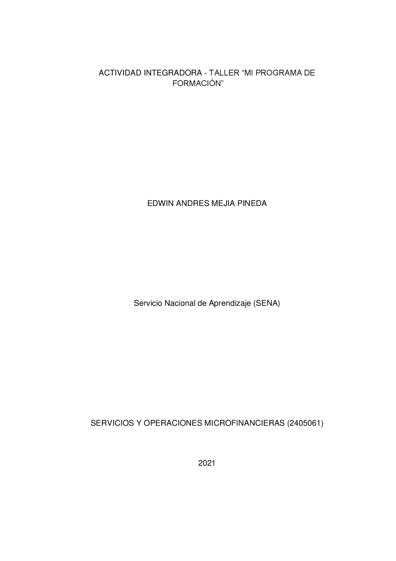 Actividad integradora - Docsity