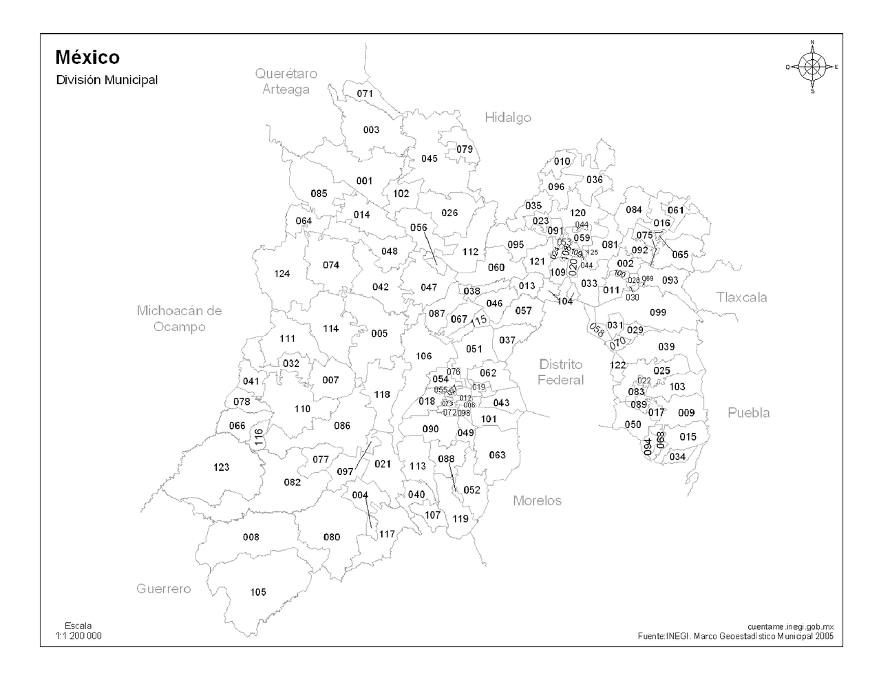 Mapa del Estado de México - Docsity
