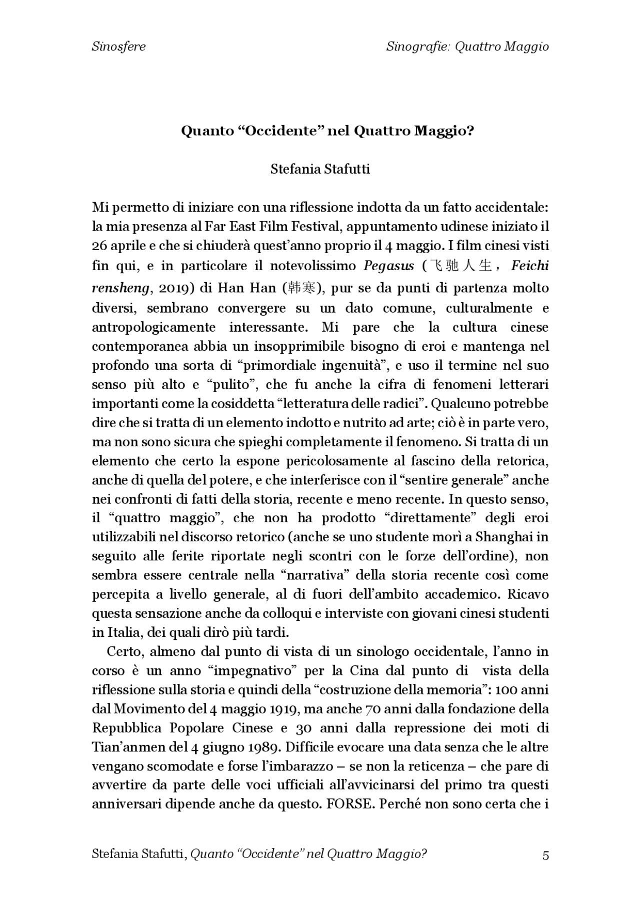 Il 4 Maggio 1919 Riassunto Cinese Docsity