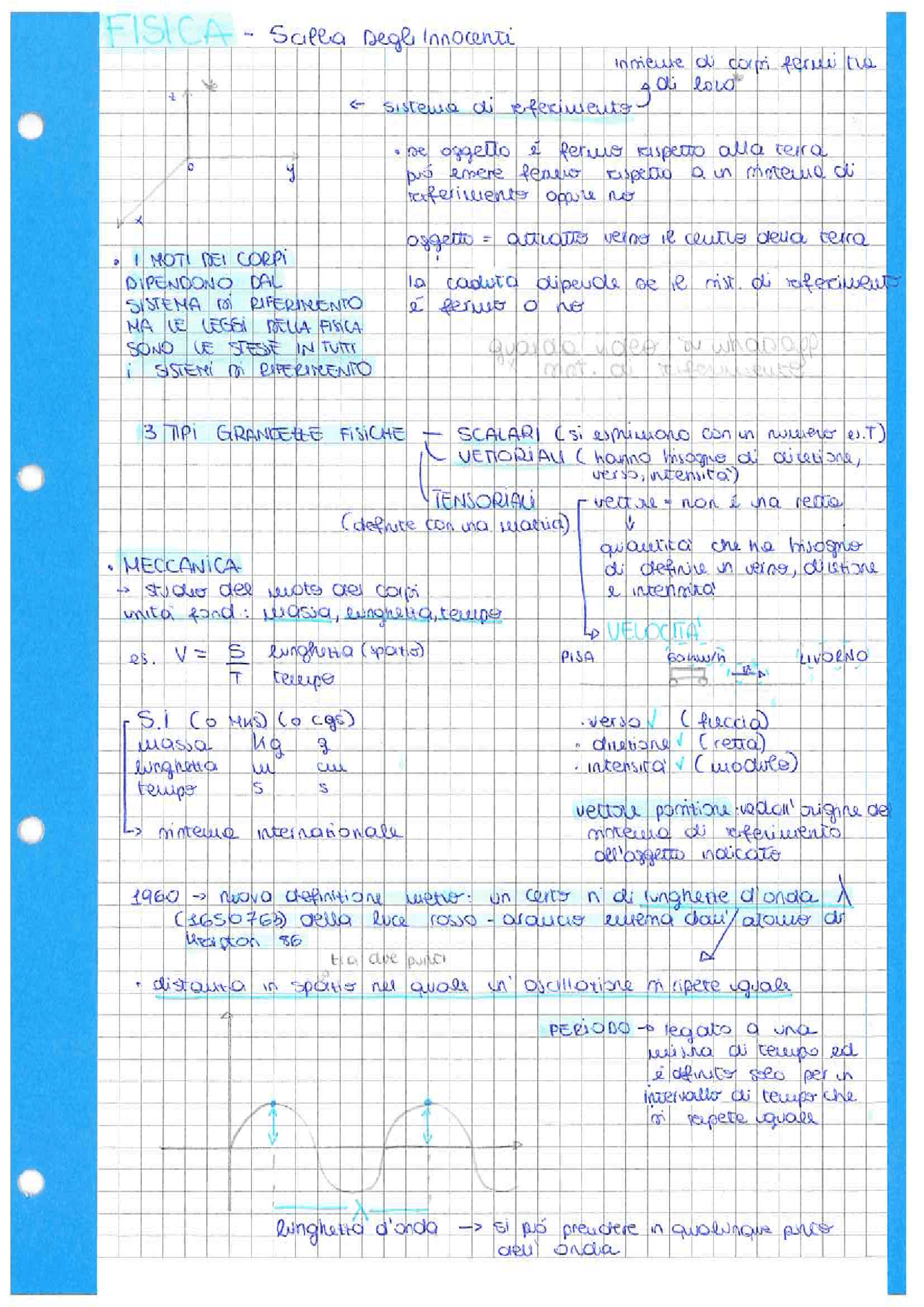 Appunti Di Fisica 20202021 Scienze Naturali Docsity