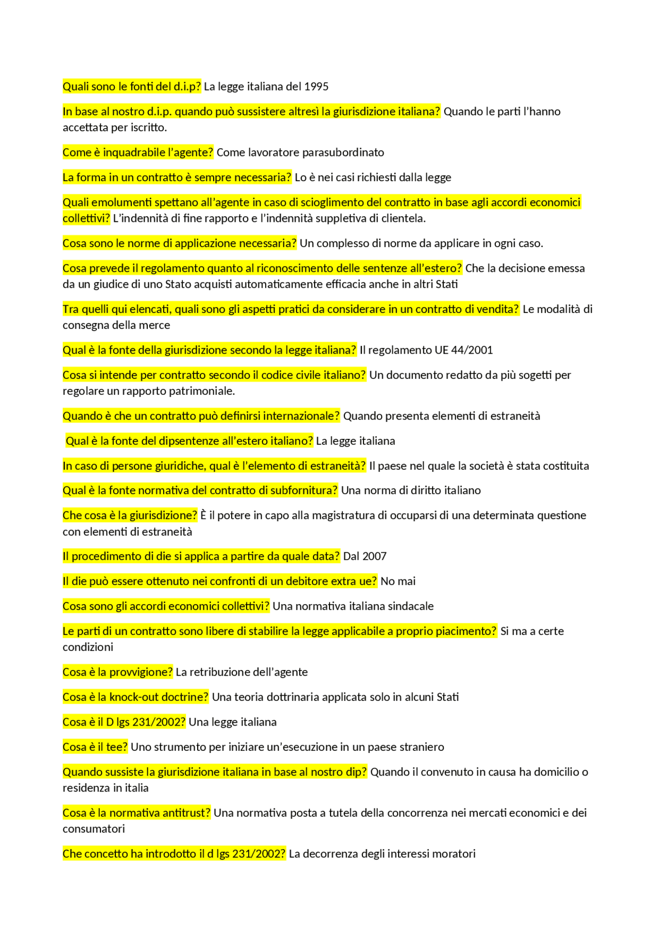 Prove Esame Master Marcom Docsity