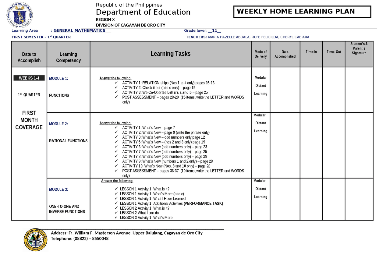 General Mathematics Docsity