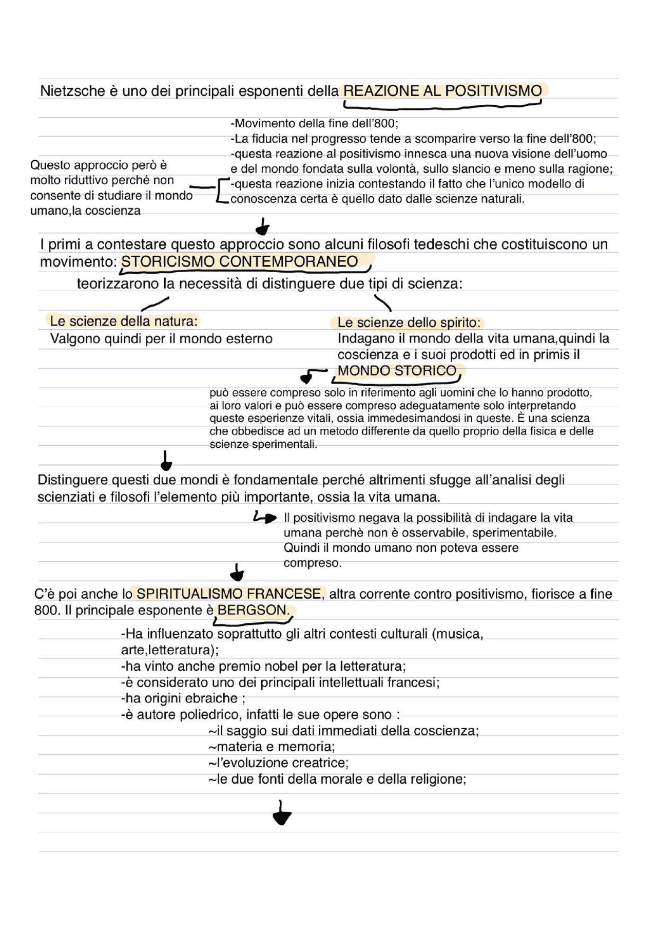 Bergson Docsity