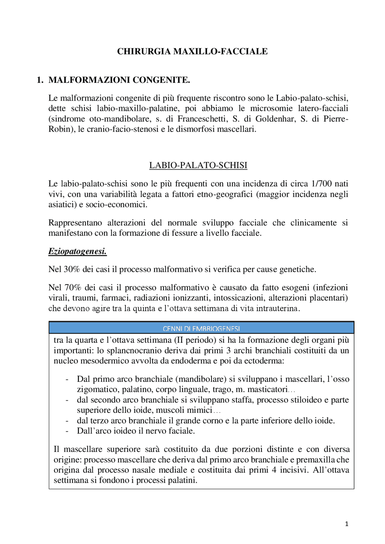Chirurgia Maxillo Facciale Docsity
