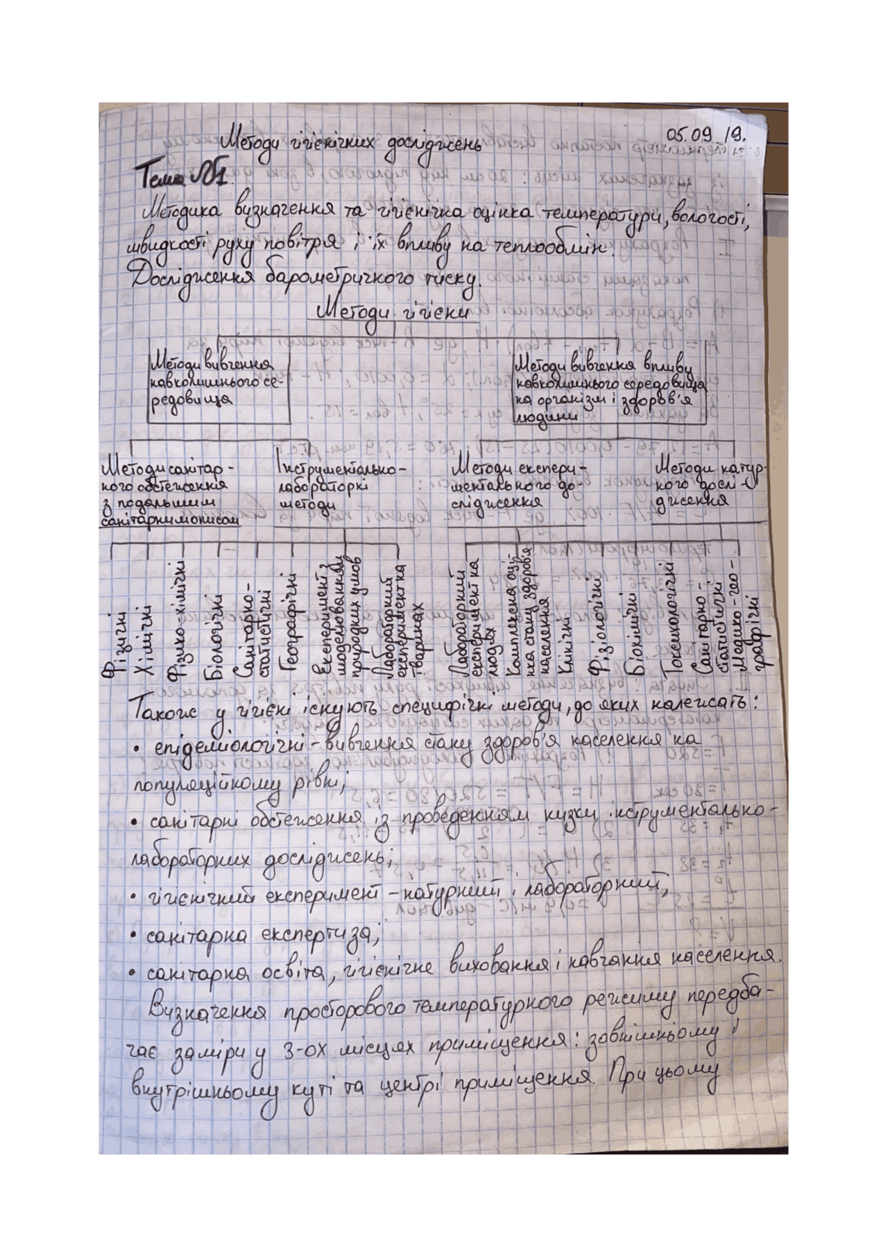 Методи гігієнічних досліджень Docsity