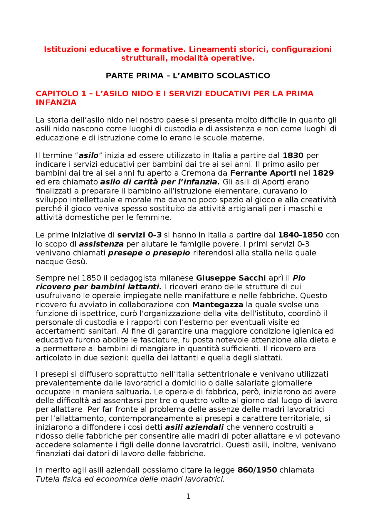 Istituzioni Educative E Formative Riassunto Completo Docsity