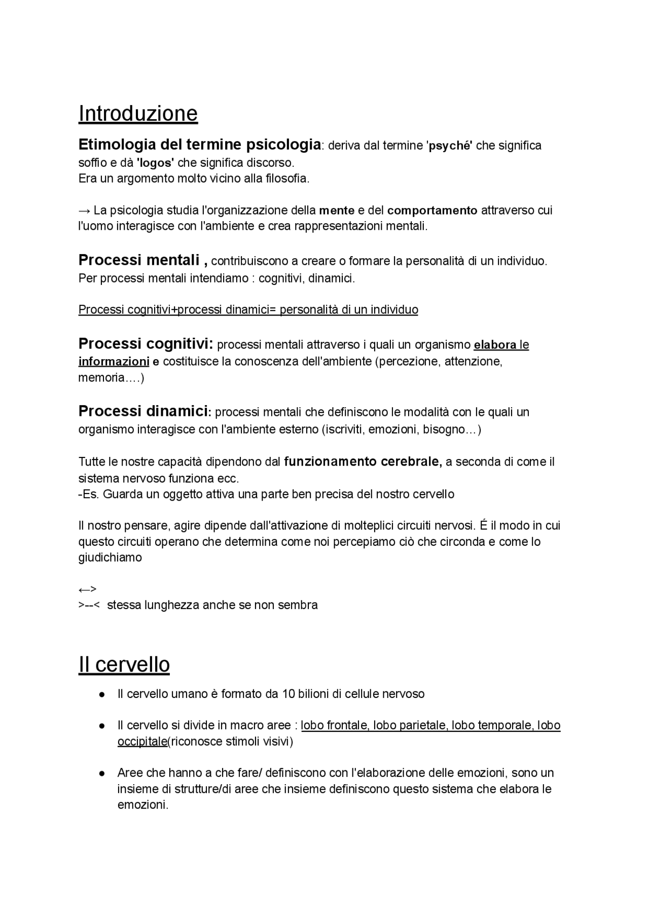 Psicologia Cognitiva Docsity