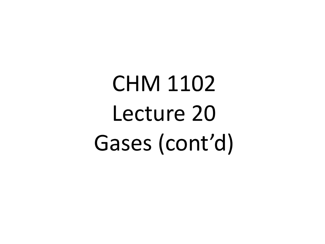 Chemistry Lecture And Notes Docsity