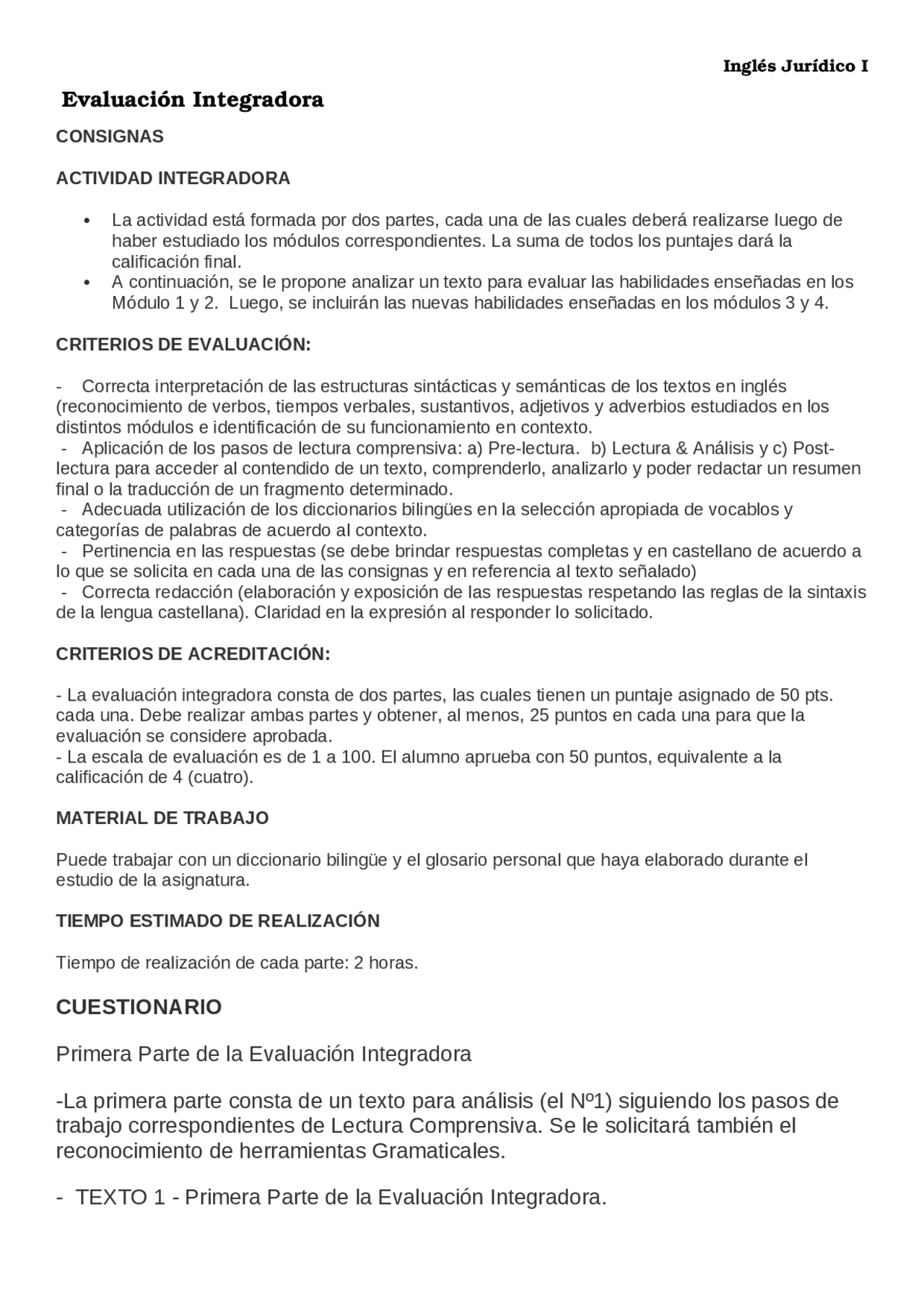 Parcial De Ingles Primer Semestre 2021 Docsity