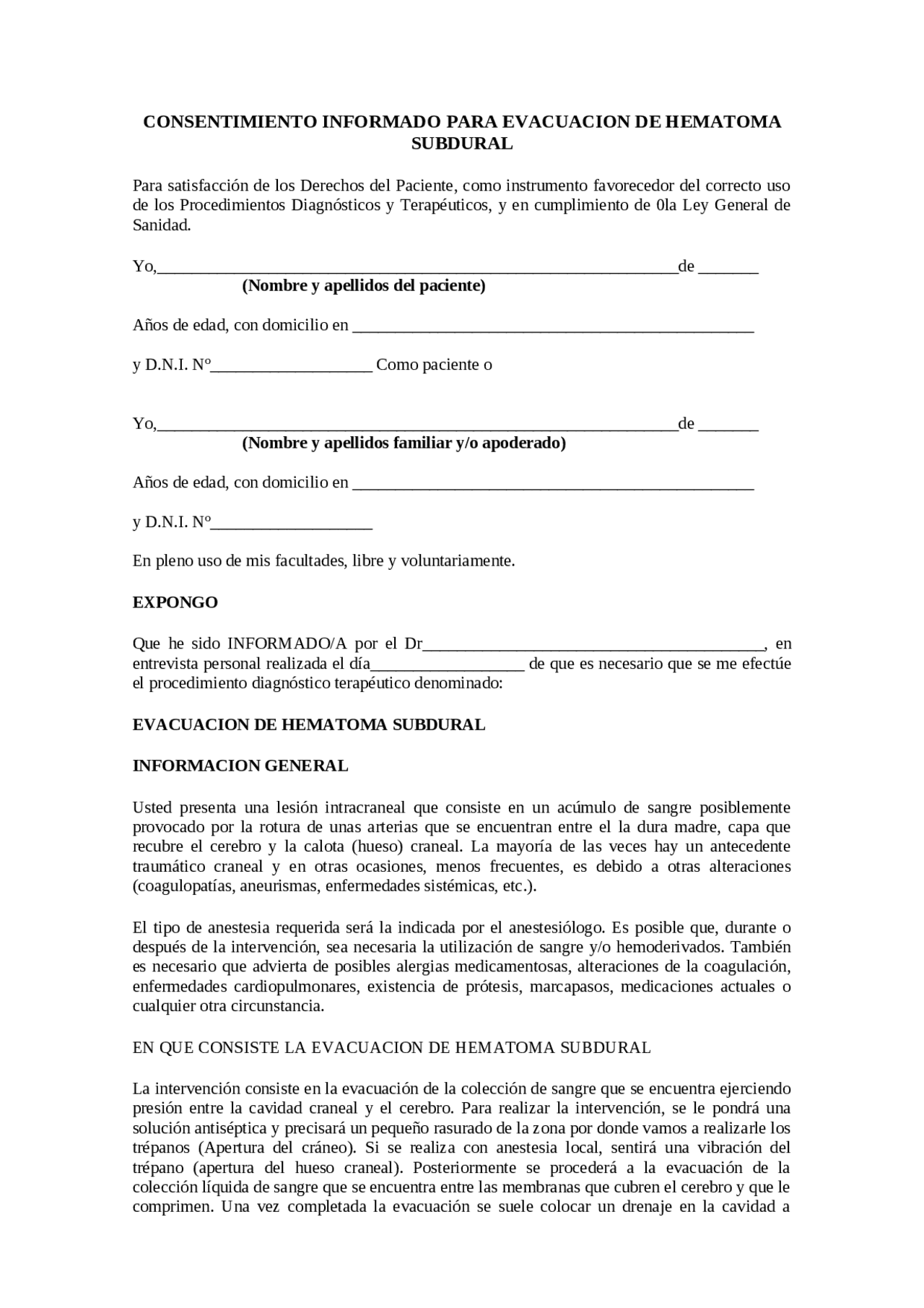 Consentimiento Informado Docsity