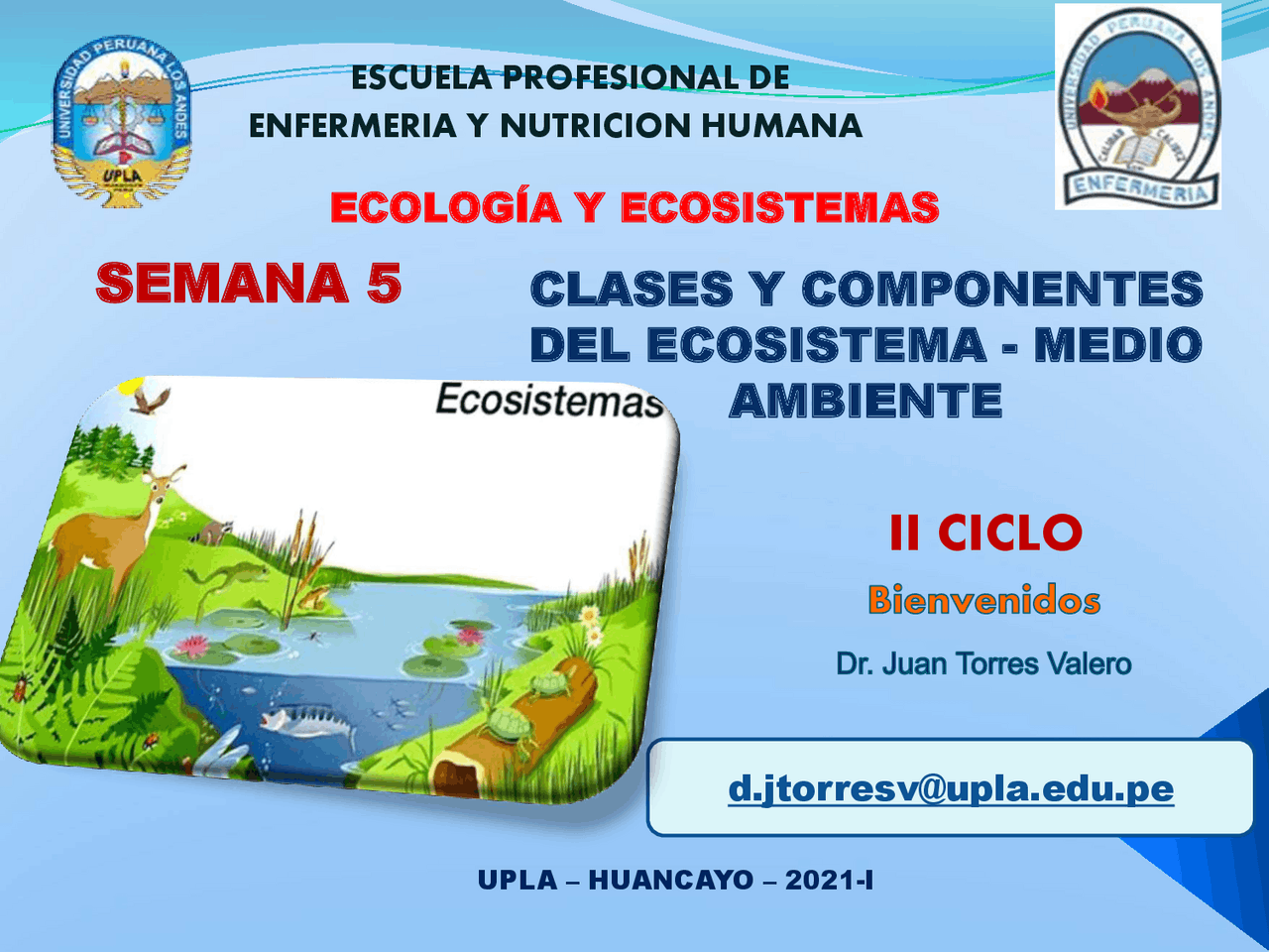 Cllases Y Componenetes Del Ecosistema Docsity
