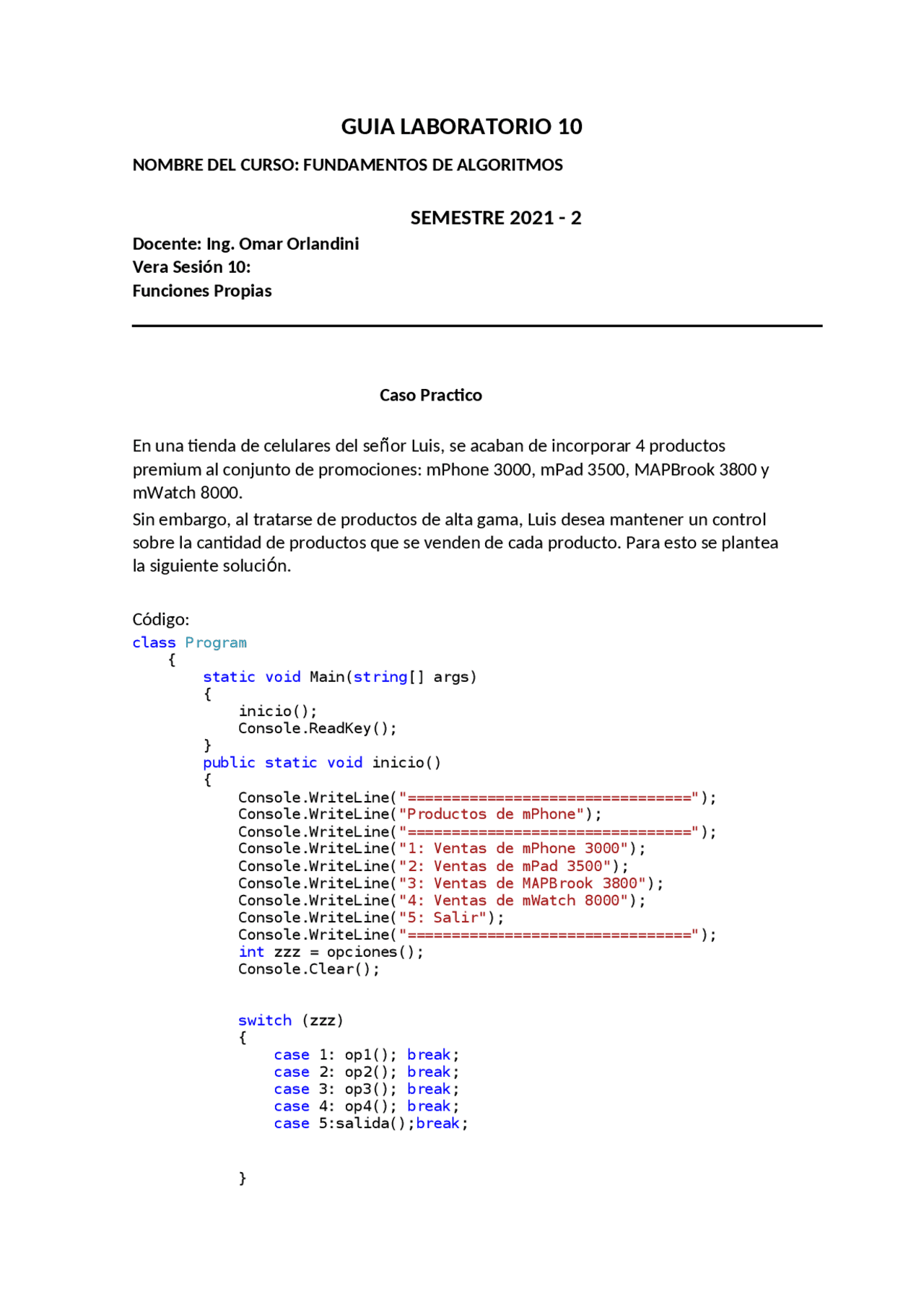 Lab phyton -ciclo 2-ejercicios - Docsity