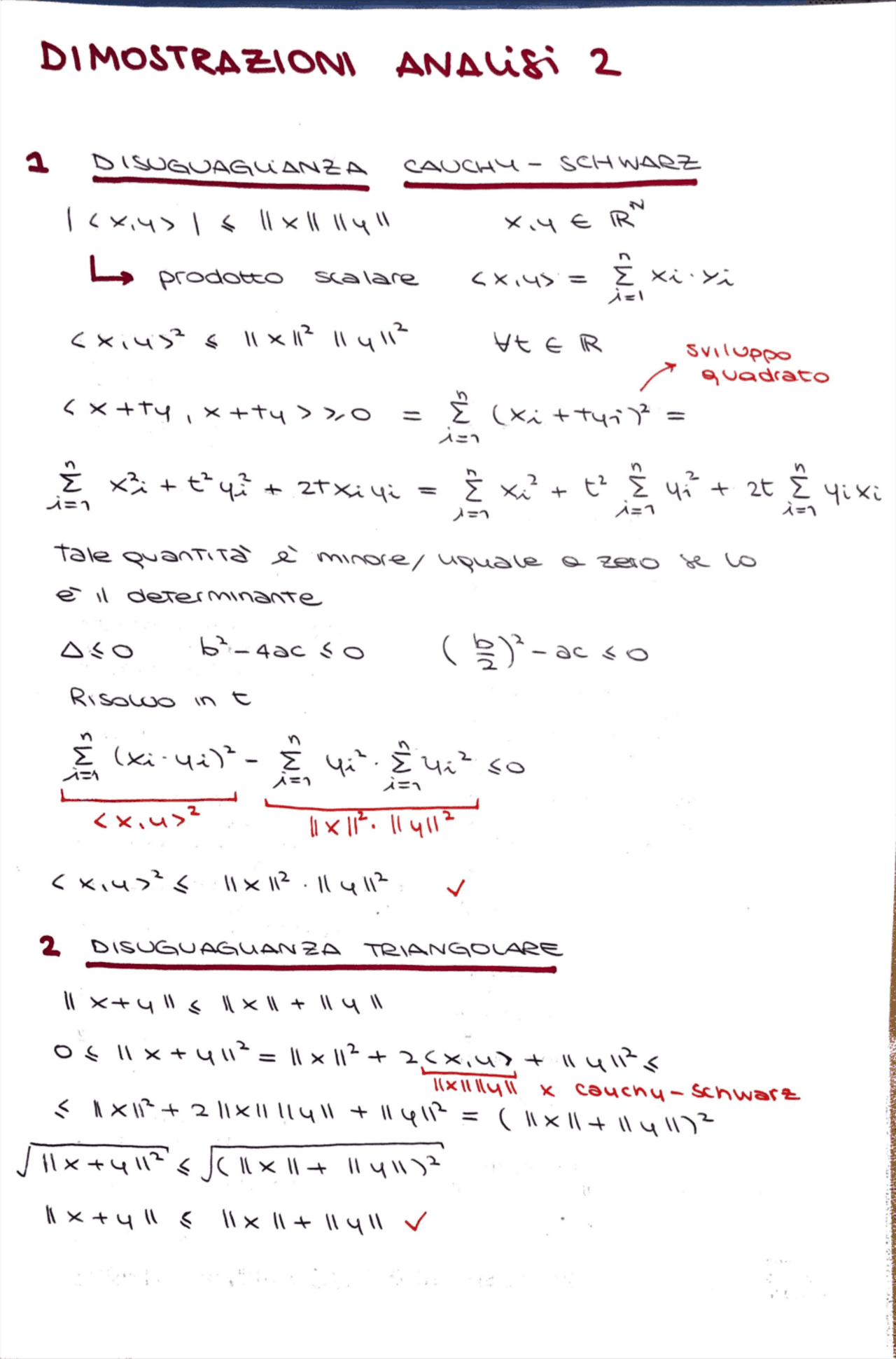 Dimostrazioni Analisi 2 Docsity