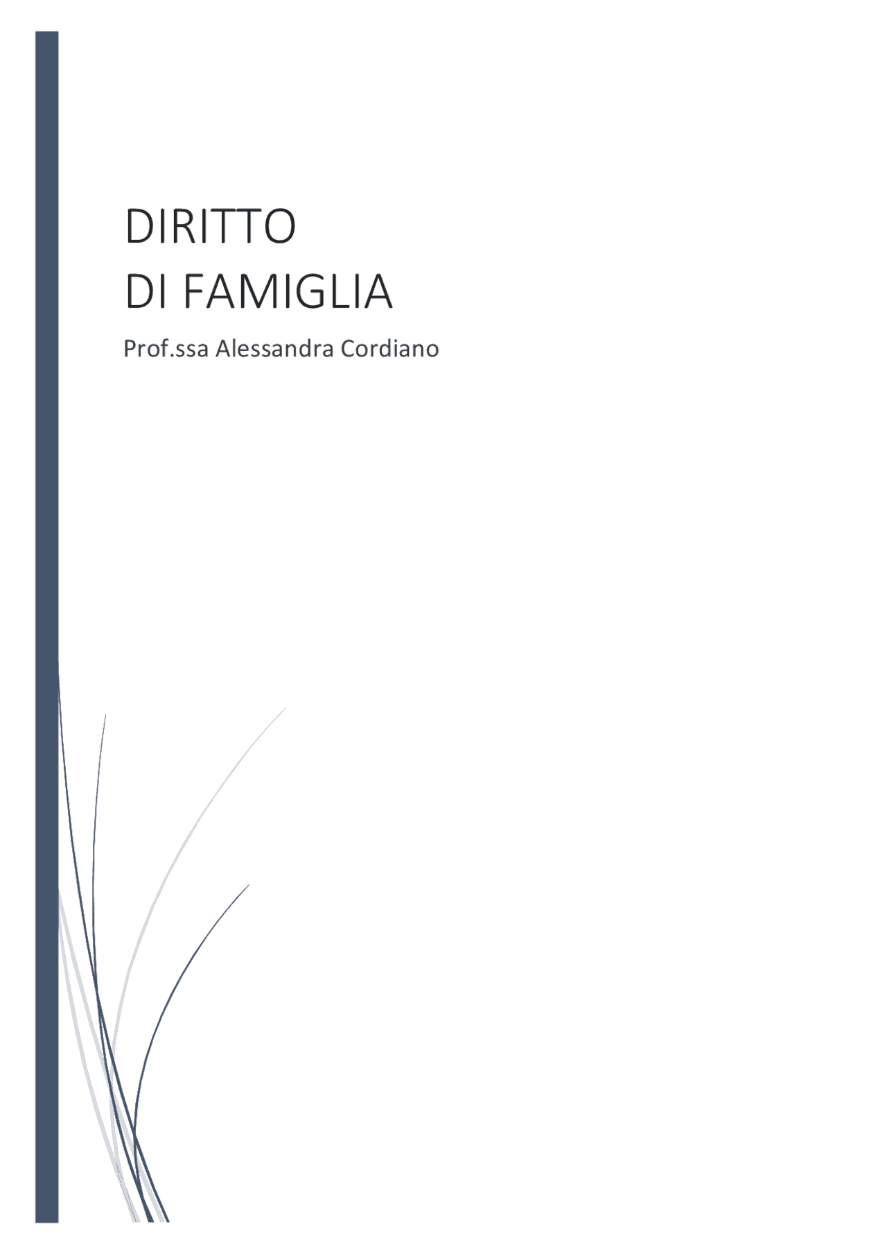 Appunti Diritto Di Famiglia Docsity