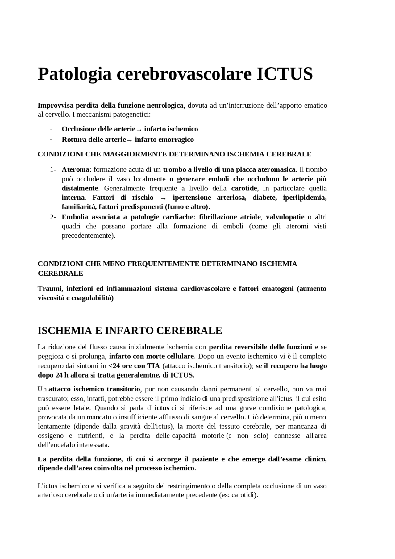 Riassunto Slide Neurologia E Riassunto Libro Wilkinson Docsity