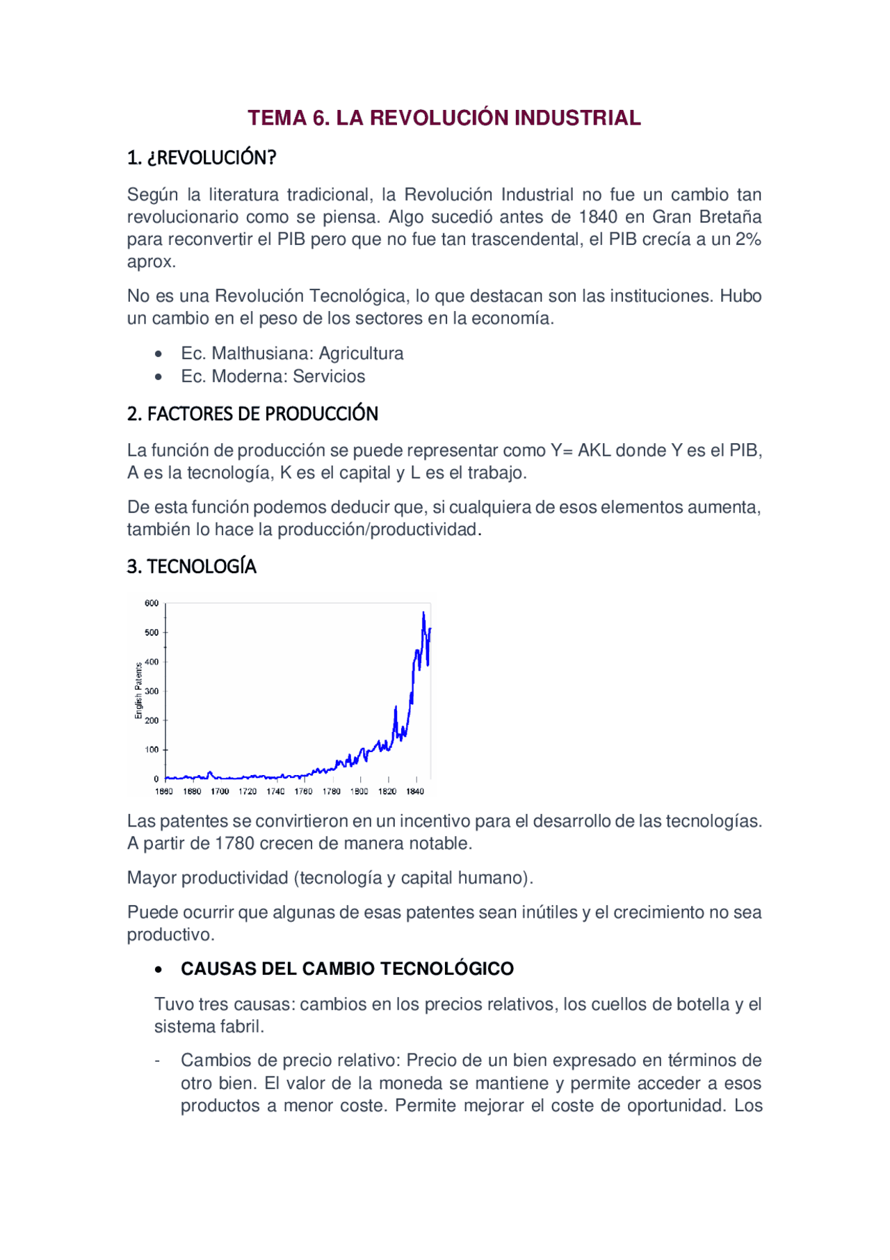 Tema 6 Historia EconÓmica Docsity