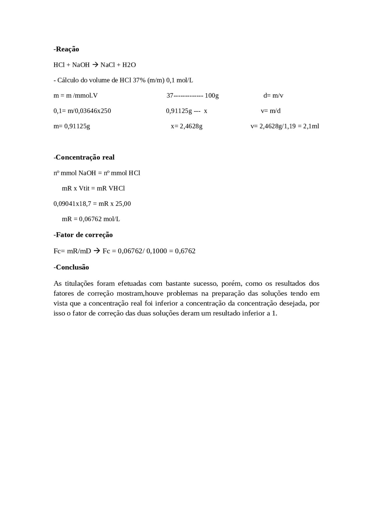 Determinação Mohr Pratica Quimica Docsity