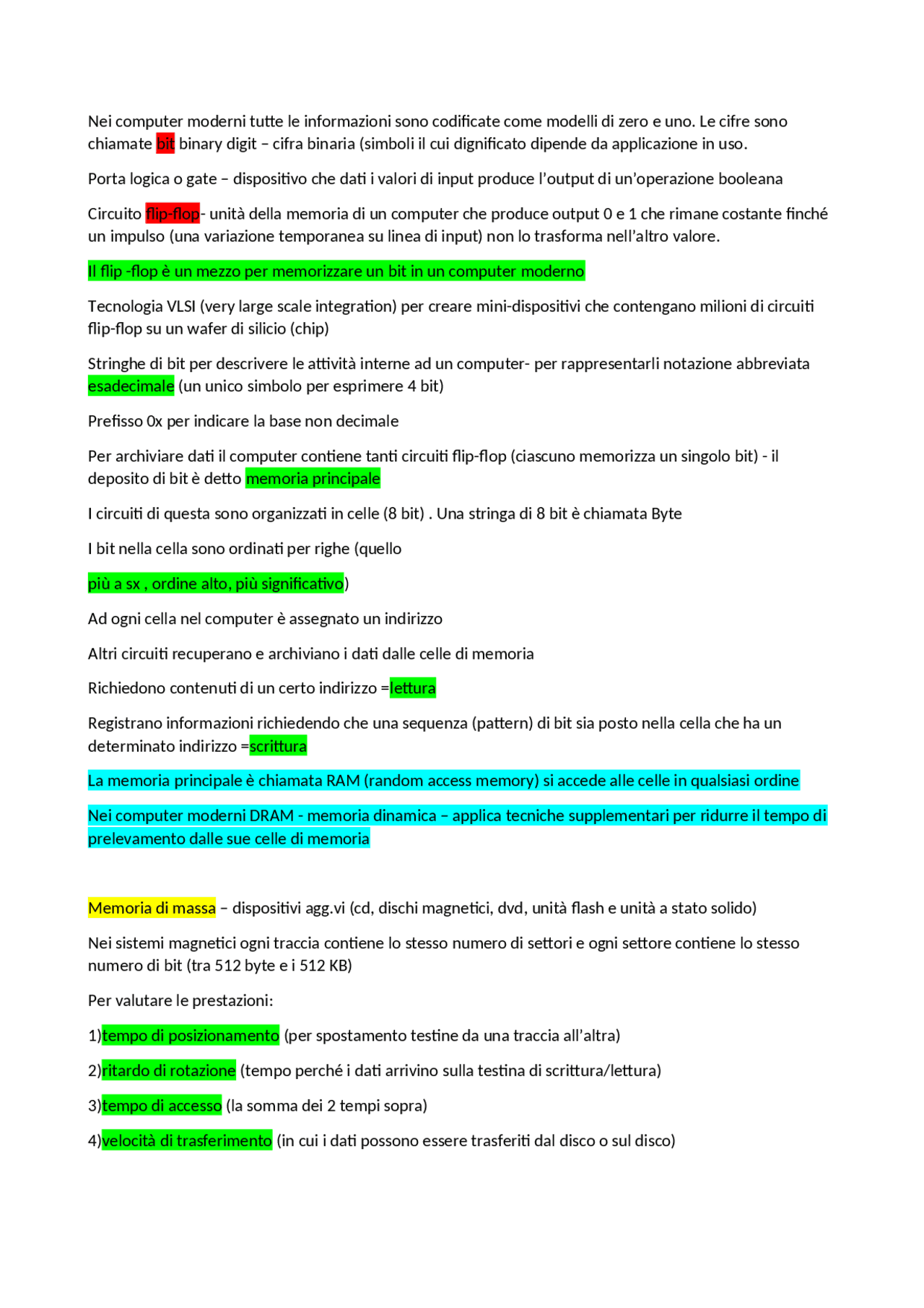 Informatica E Comunicazione Docsity