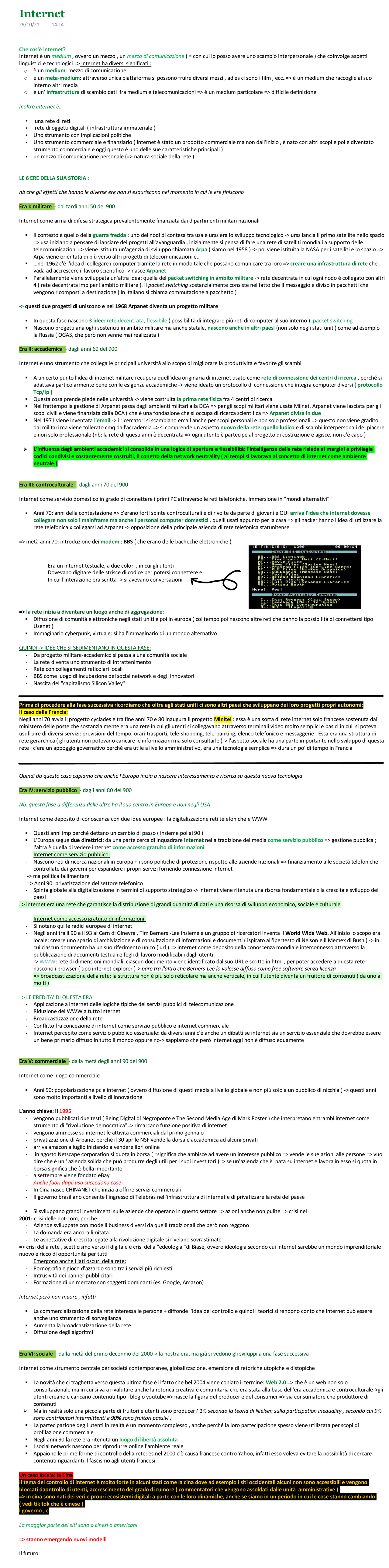 Internet Appunti Molto Breve Docsity
