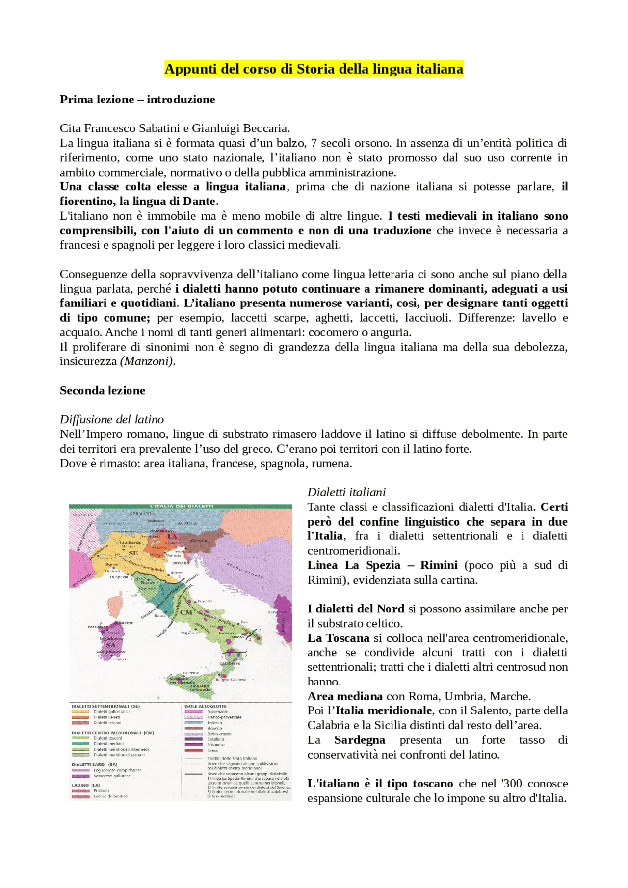 Introduzione E Prime Lezioni Docsity