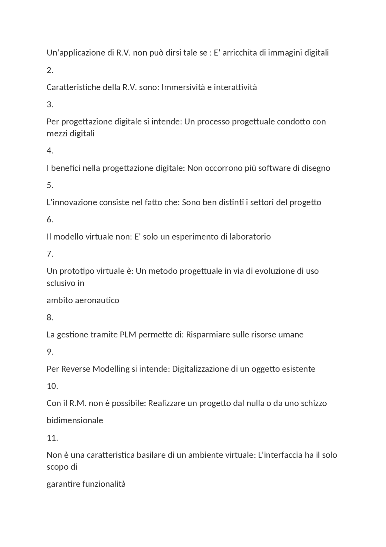 Prova Di Esame Progettazione In Realta Virtuale Docsity