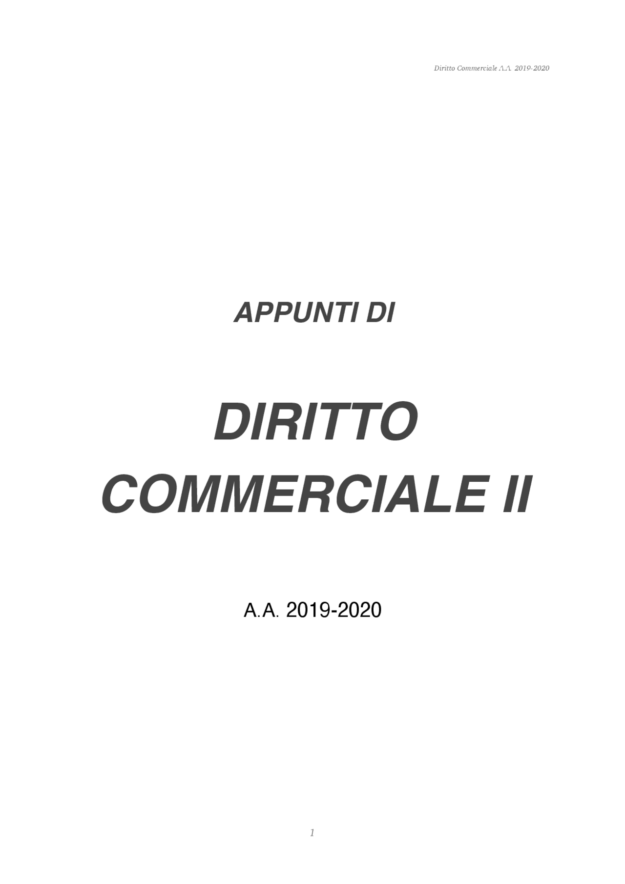 Appunti Completi Di Diritto Commerciale Parte 2 Docsity