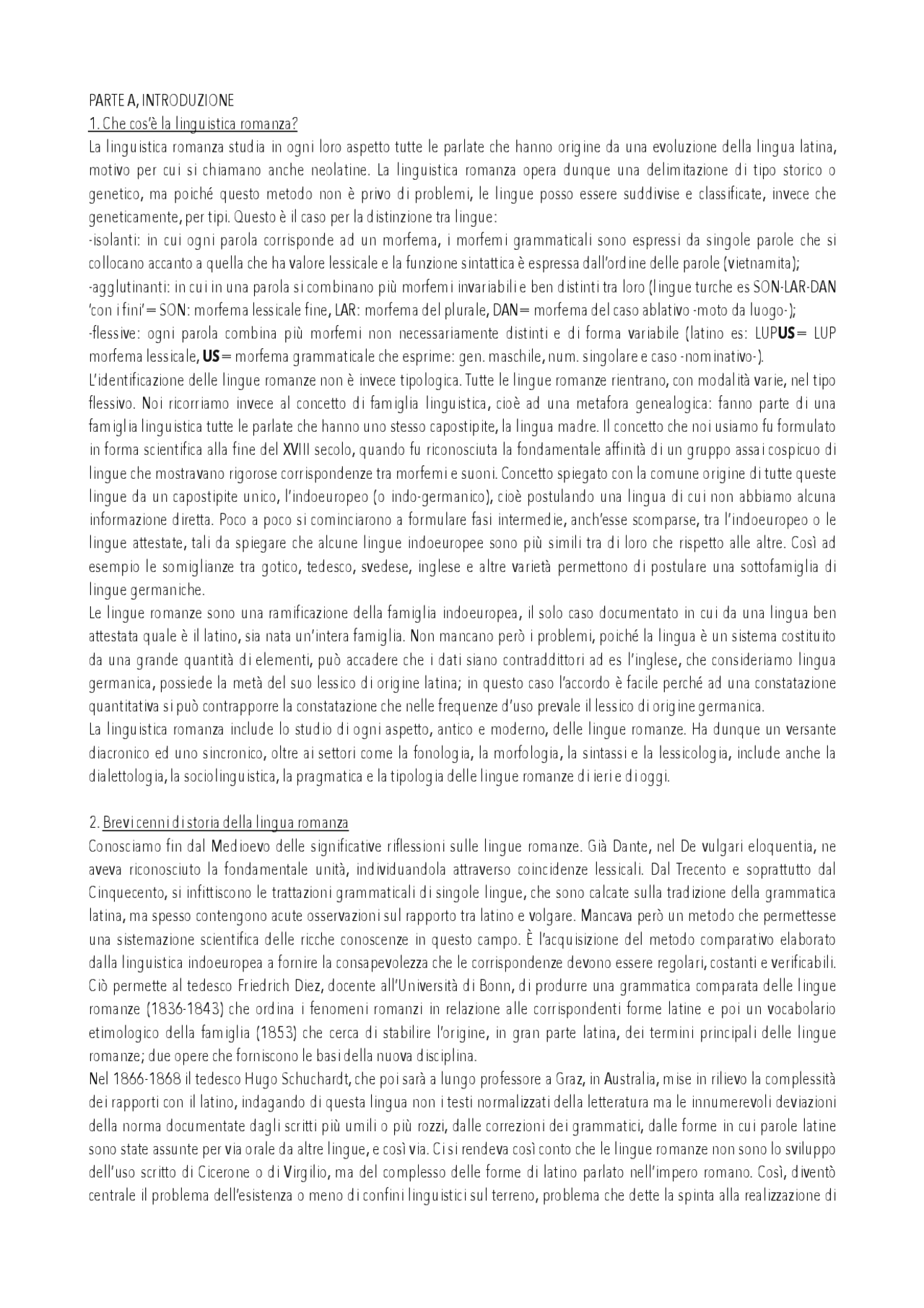 Riassunto A Varvaro Linguistica Romanza Napoli Liguori Docsity