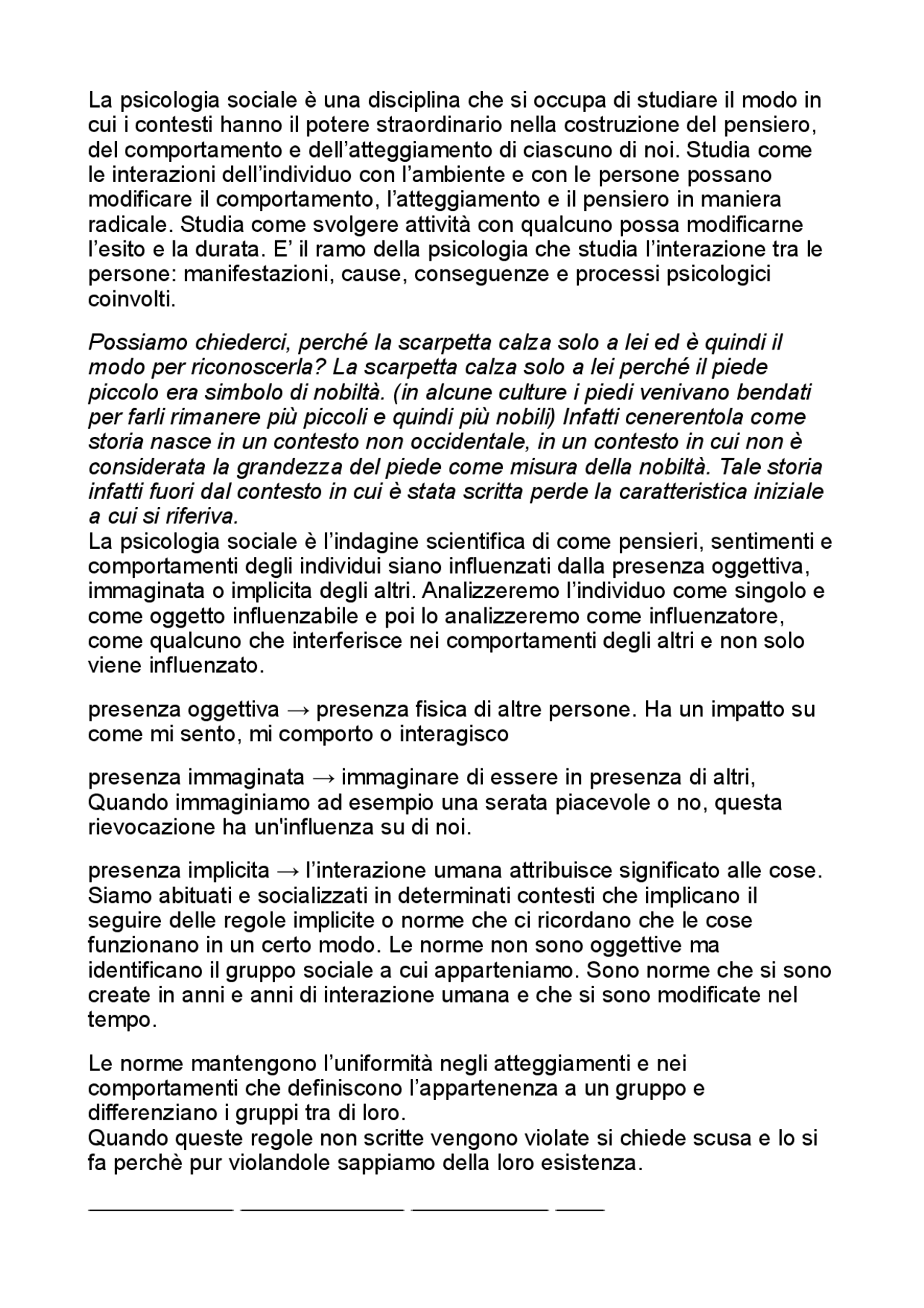 Psicologia Sociale Teorie E Appunti Docsity