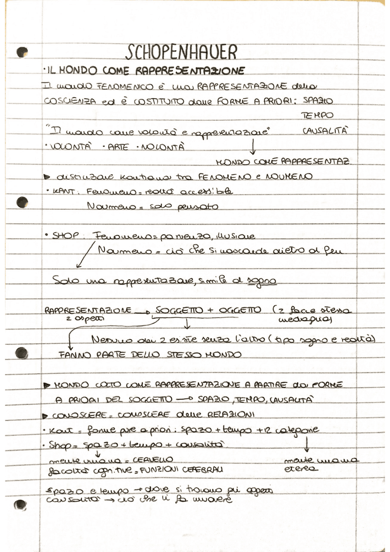 Appunti Schopenhauer Docsity