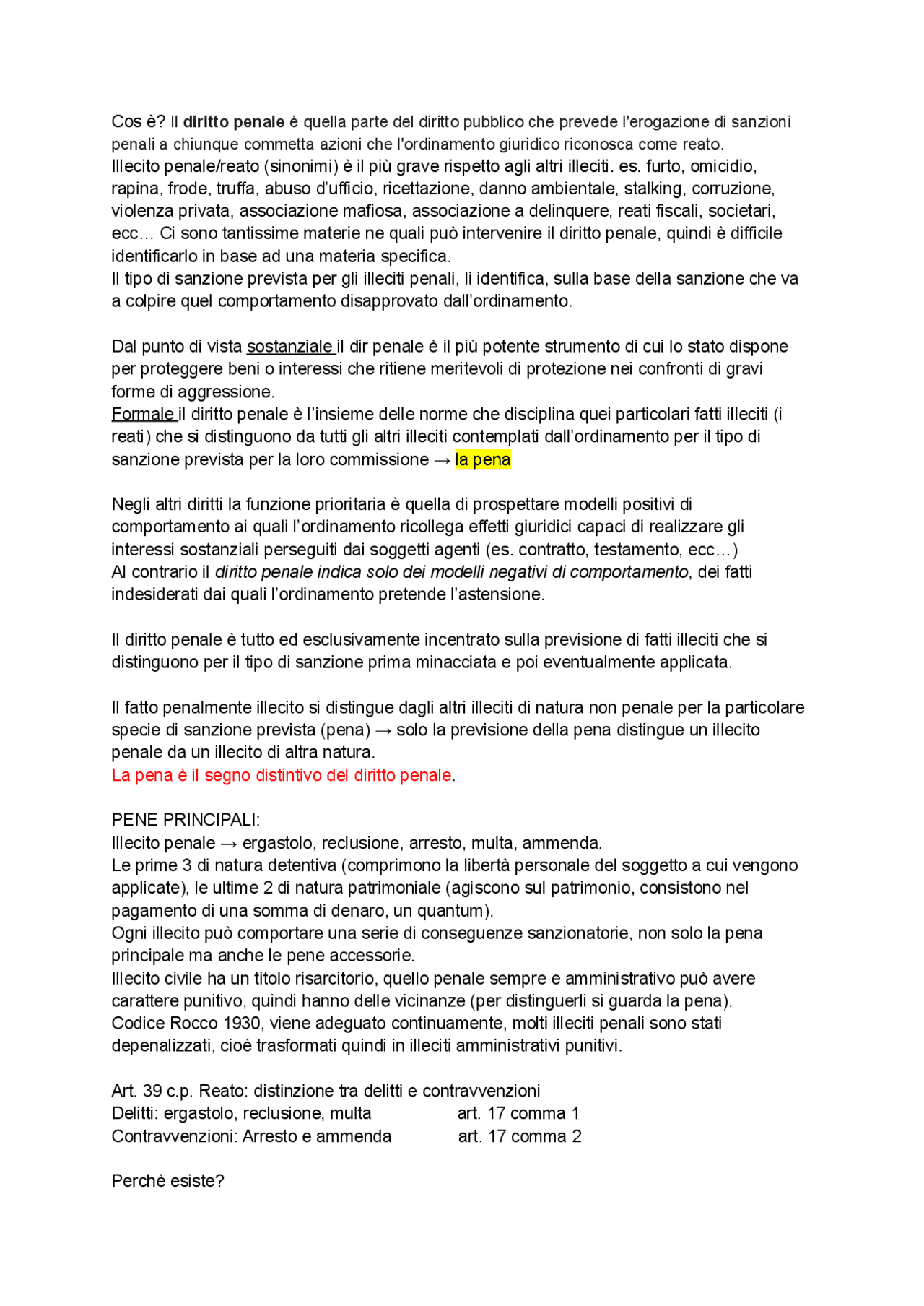 Appunti Prime Lezioni Docsity
