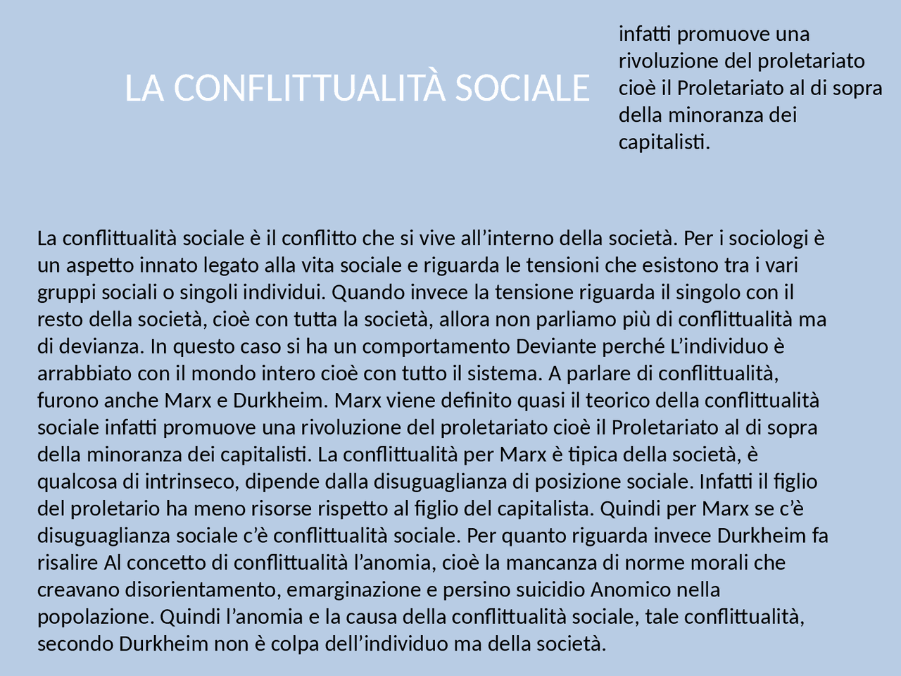 La Conflittualità Sociale La Stratificazione Sociale Docsity