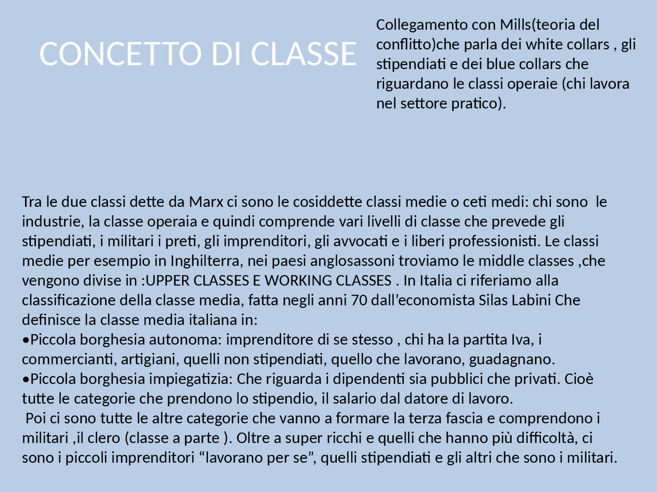 Concetto Di Classe E Ceto Docsity
