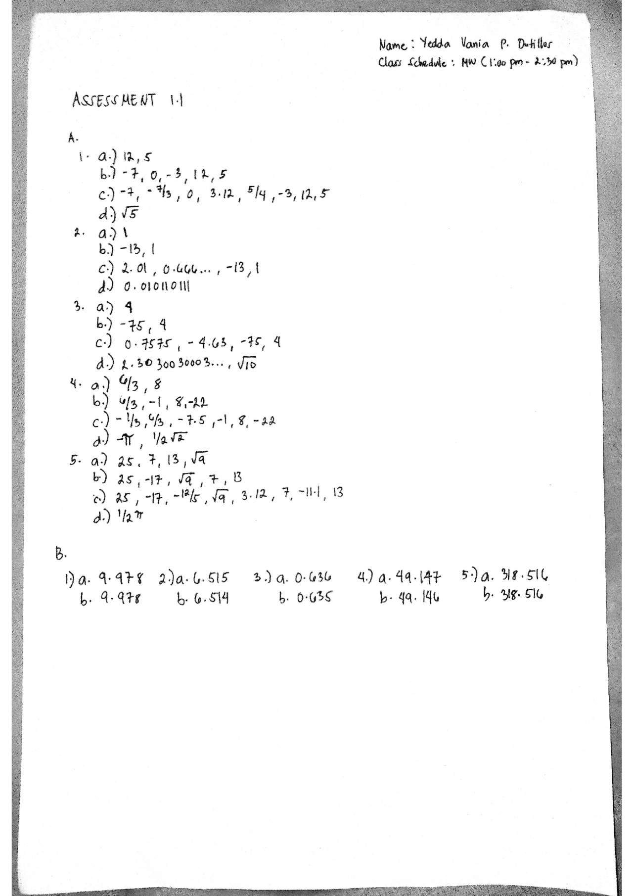 Precalculus Basic Algebra Natural Numbers Rational Numbers Docsity