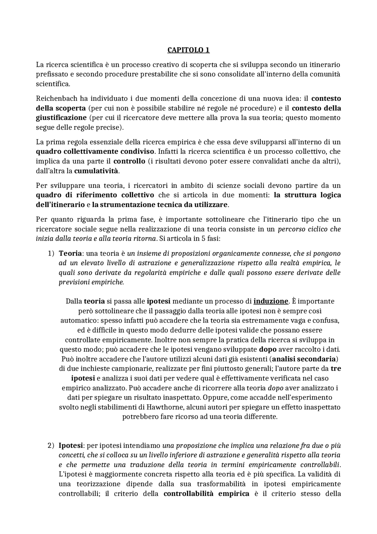 Riassunto Dei Due Libri Di Metodologia Della Ricerca Psicosociale Docsity