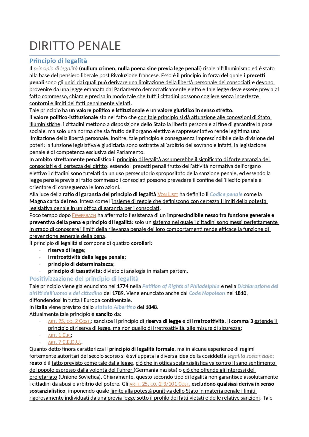 Manuale Di Diritto Penale Docsity